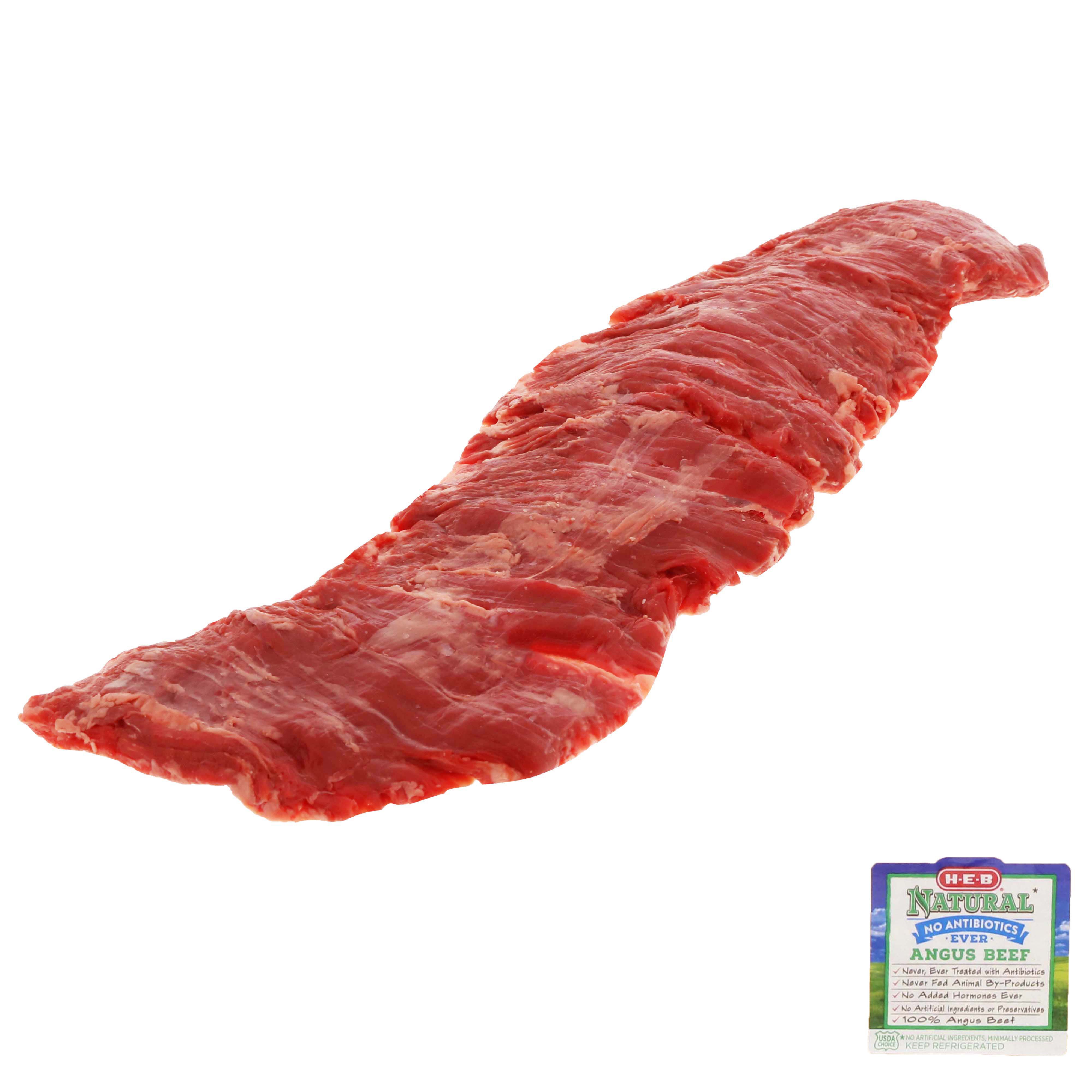 H-E-B Natural Beef Outside Skirt, USDA Choice - Shop Meat at H-E-B