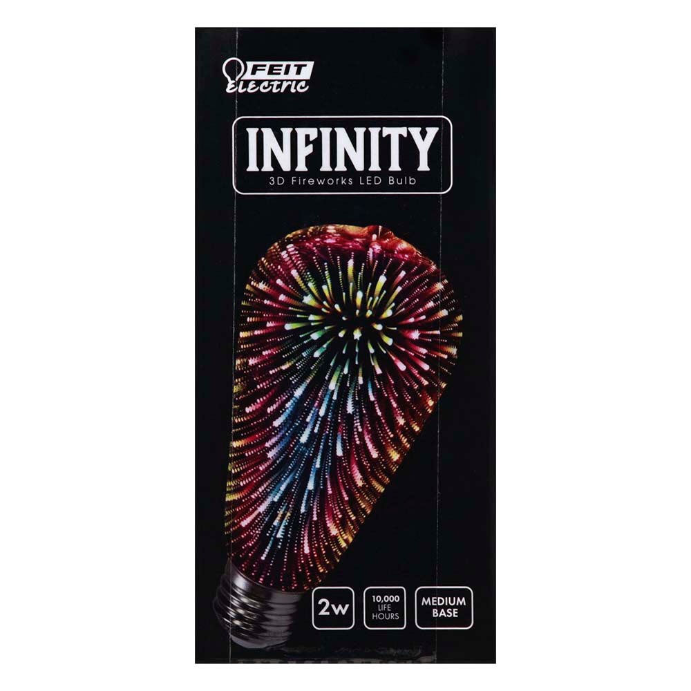 Feit Electric Infinity 2-Watt 3D Fireworks LED Light Bulb - Shop Light ...