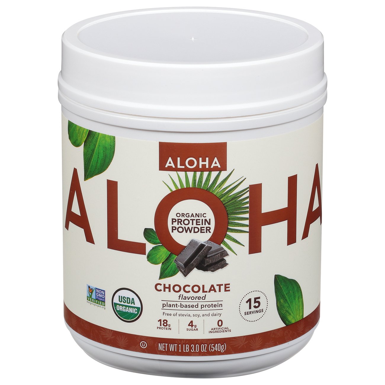 Aloha Organic Plant-Based 18g Protein Powder - Chocolate - Shop Diet ...