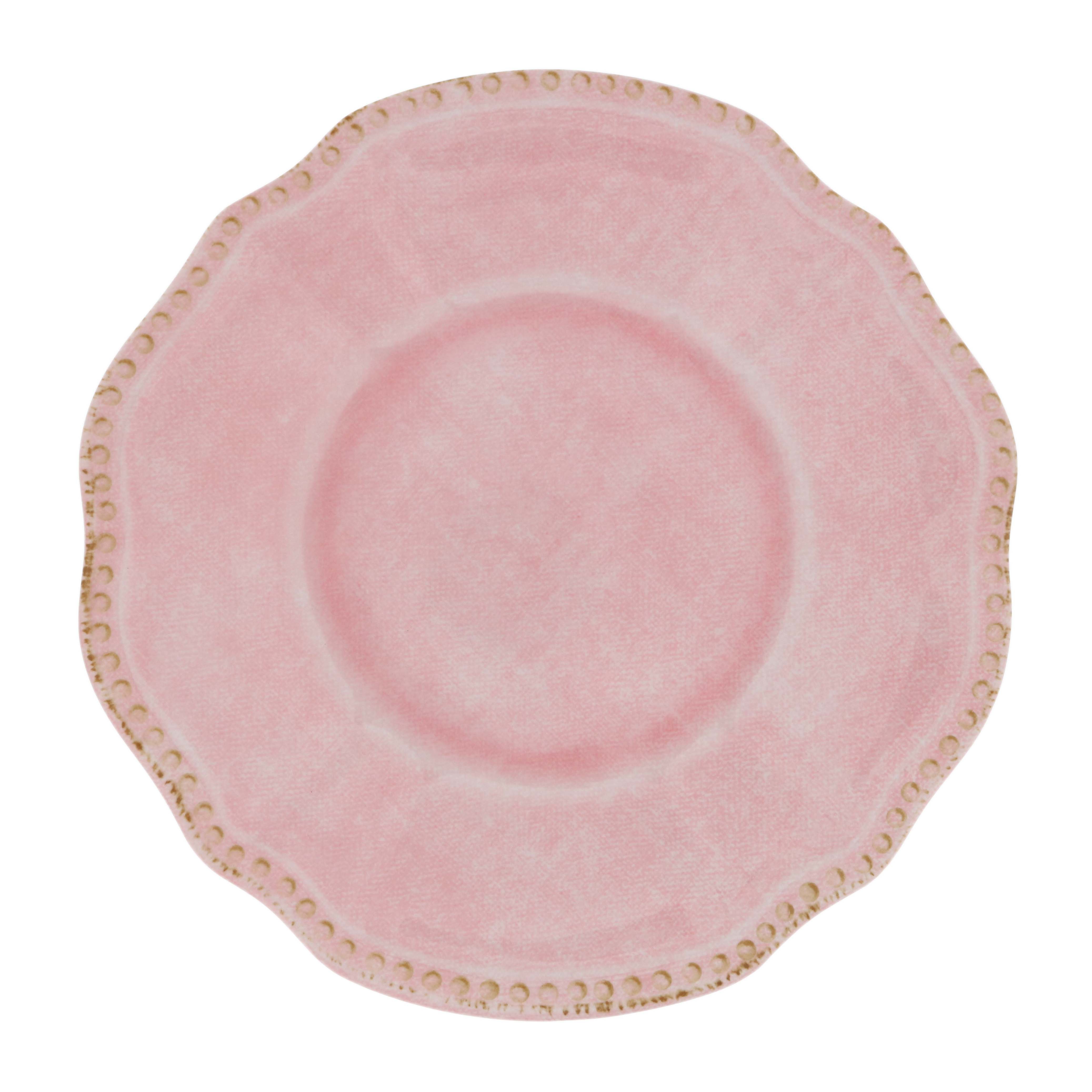 Haven & Key Spring Melamine Dinner Plate Pink - Shop Plates at H-E-B