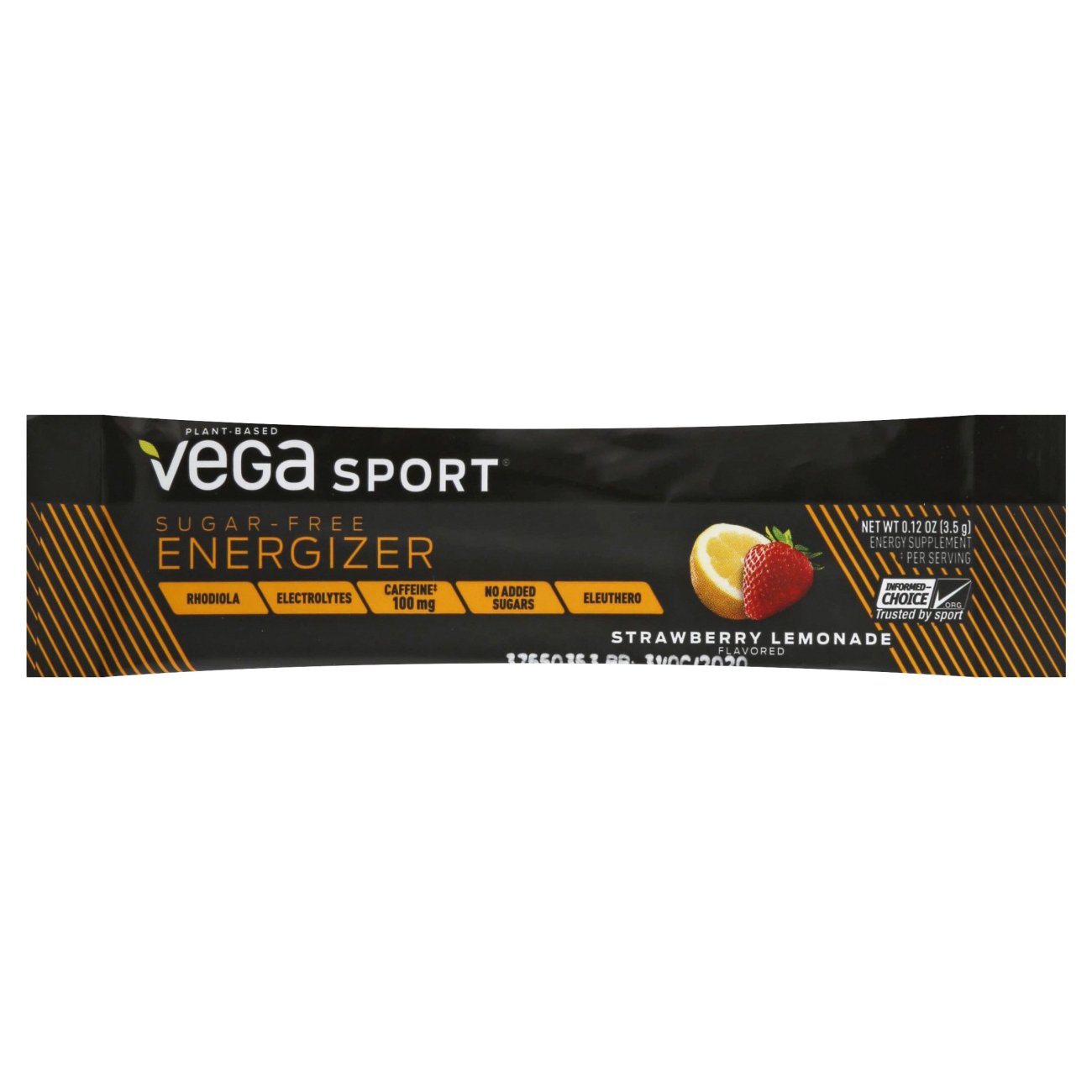 Vega Sport Sugar Free Energizer Strawberry Lemonade Single Packet ...