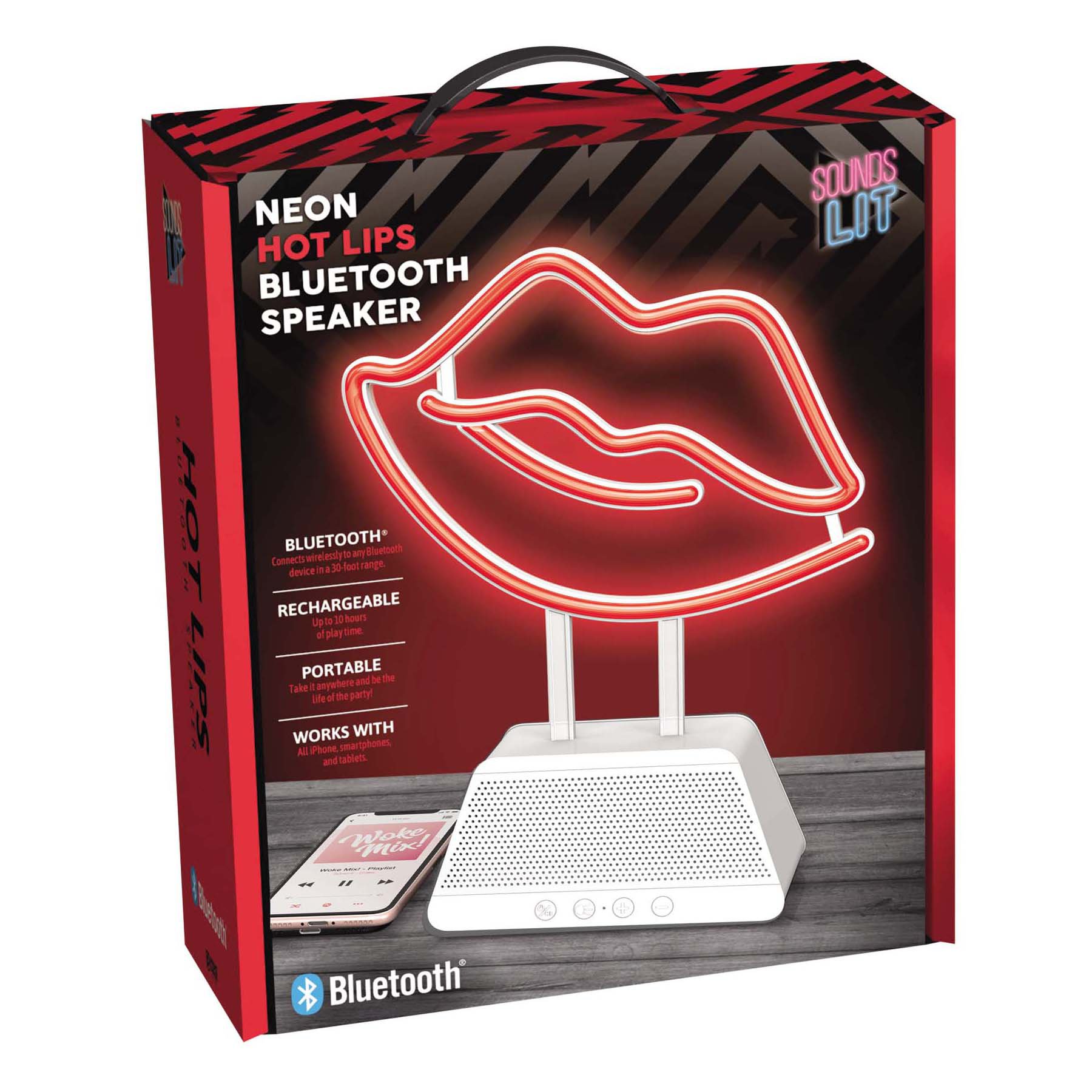 Sounds Lit Neon Lips Bluetooth Speaker - Shop Electronics at H-E-B
