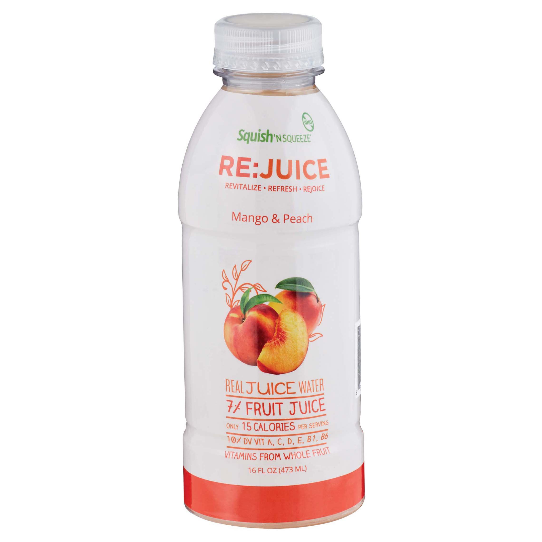 Squish 'N Squeeze Re: Juice Mango & Peach Juice Water Beverage - Shop ...