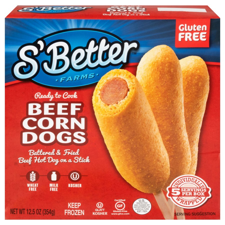 S'Better Farms Kosher Beef Corn Dogs - Shop Entrees & sides at H-E-B