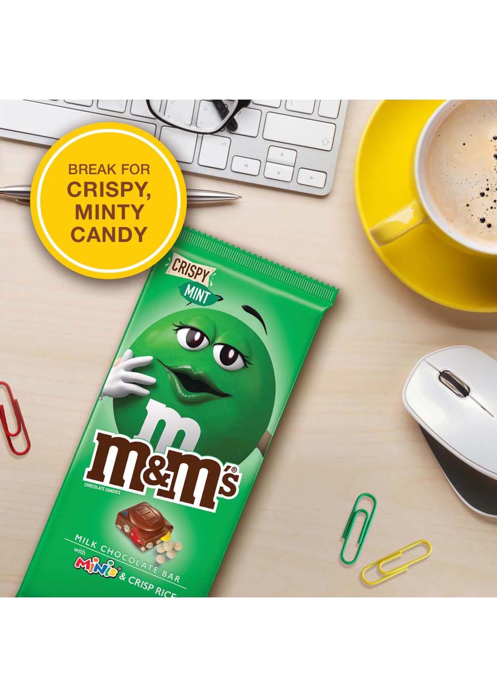 M&M's Crispy Mint & Minis Milk Chocolate Candy Bar - Shop Candy at H-E-B