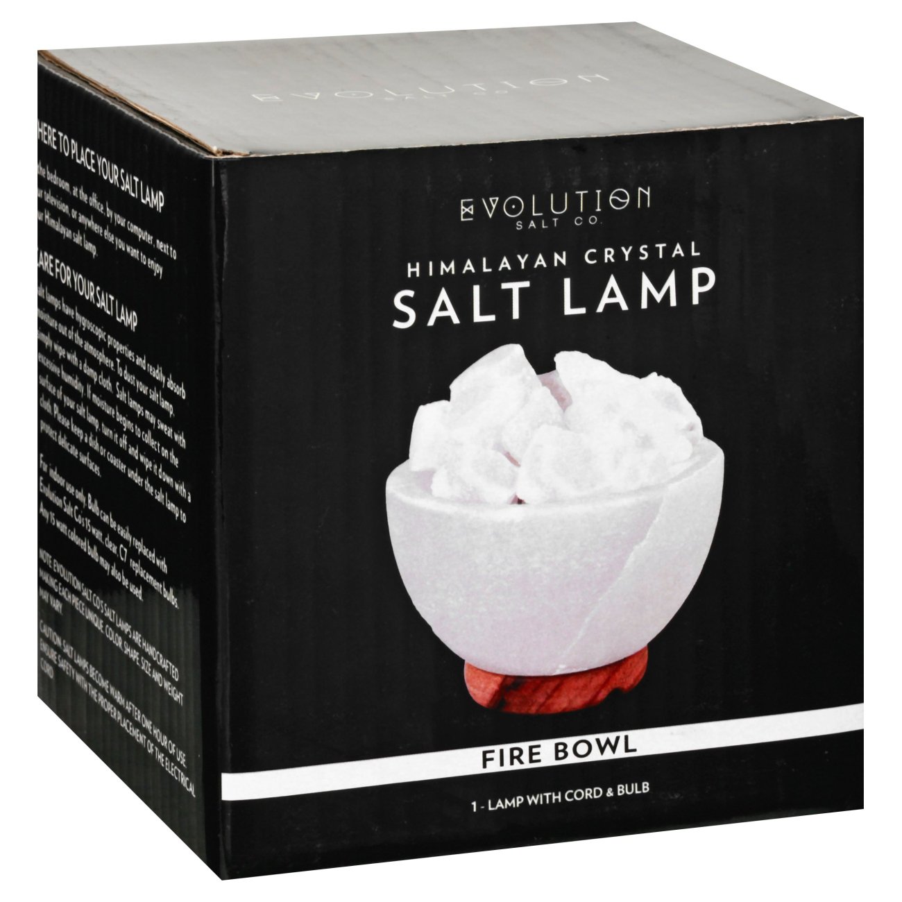 Evolution Salt White Fire Bowl Himalayan Crystal Salt Lamp - Shop Air ...
