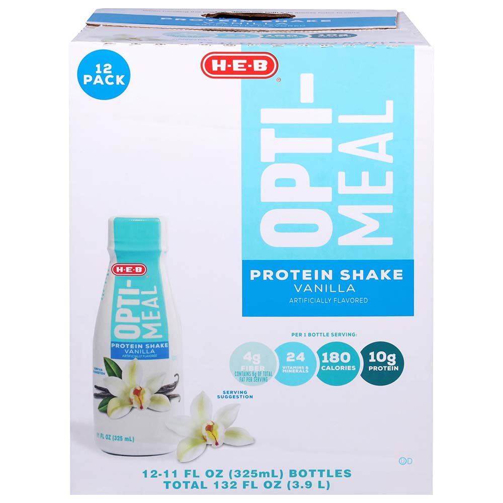 H-E-B OPTI-MEAL 10g Protein Shake - Vanilla - Shop Diet & fitness at H-E-B
