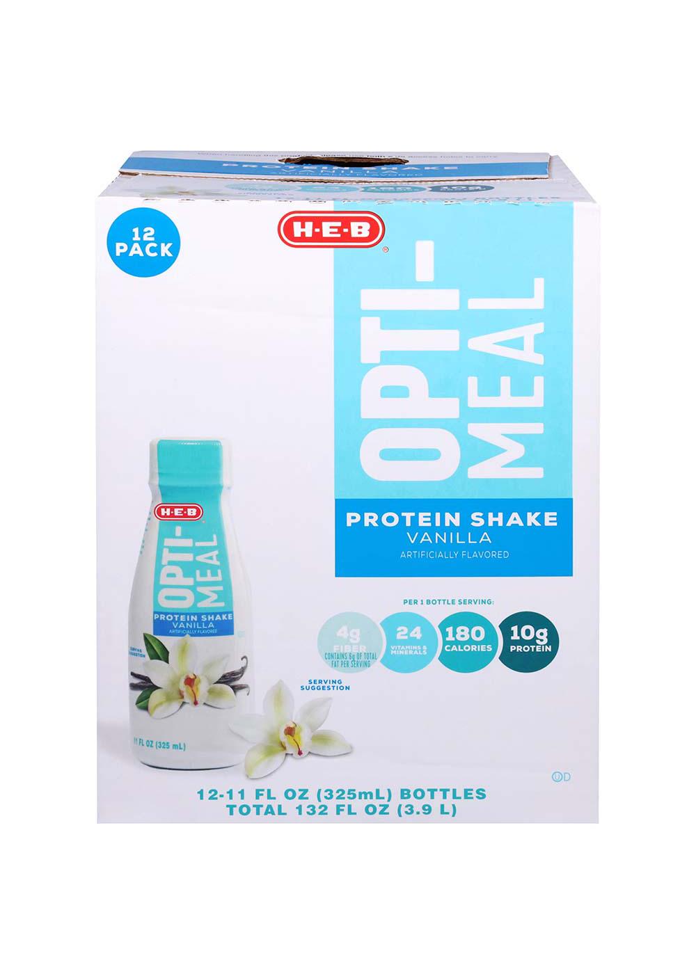 H-E-B Opti-Meal 10g Protein Shake - Vanilla - Shop Diet & fitness at H-E-B