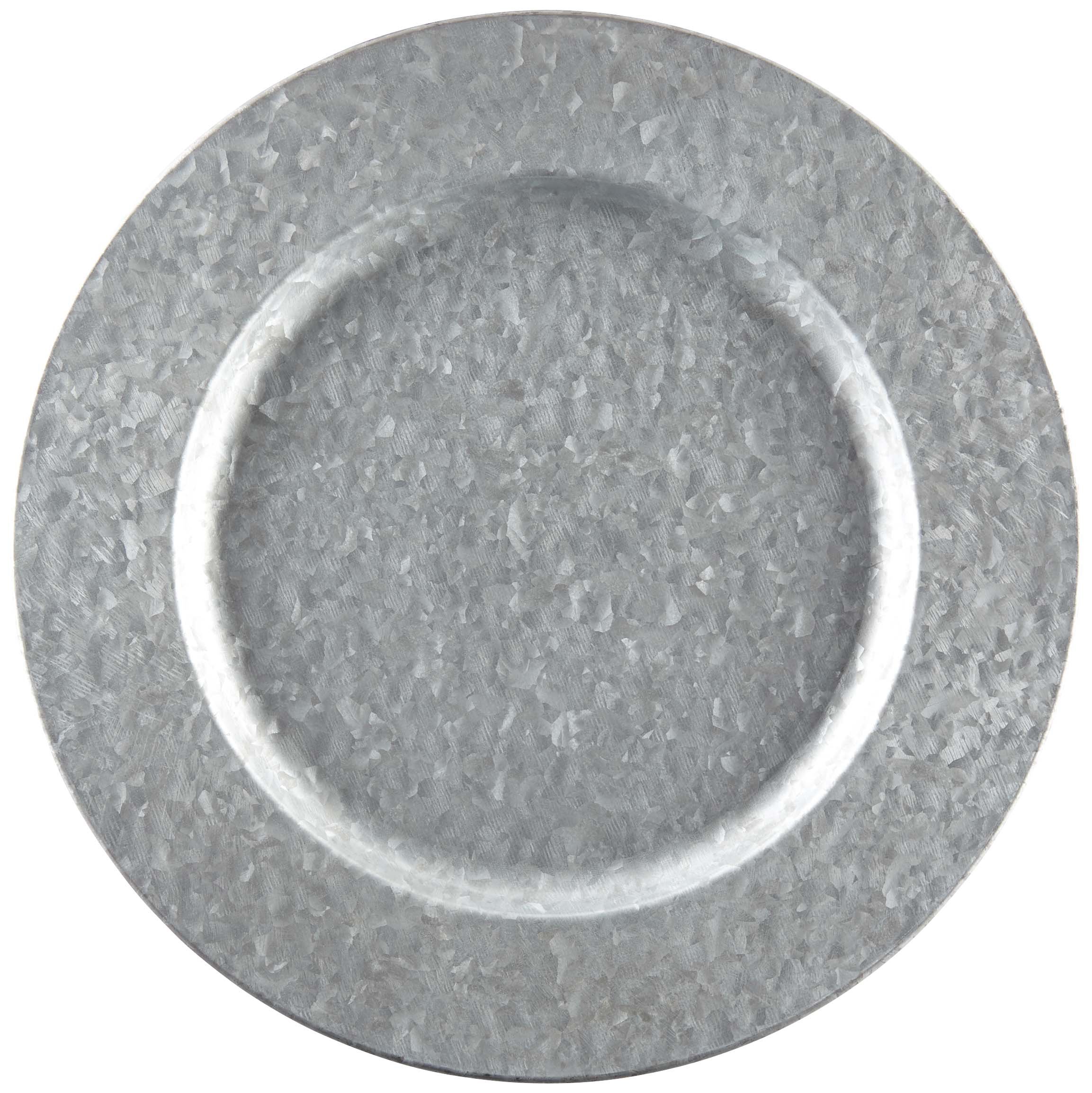 Destination Holiday Spring Galvanized Charger Plate - Shop Plates at H-E-B