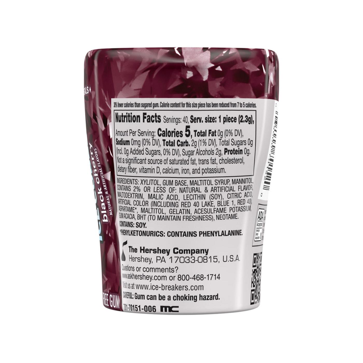 Ice Breakers Ice Cubes Black Cherry Sugar Free Chewing Gum - Shop Gum ...