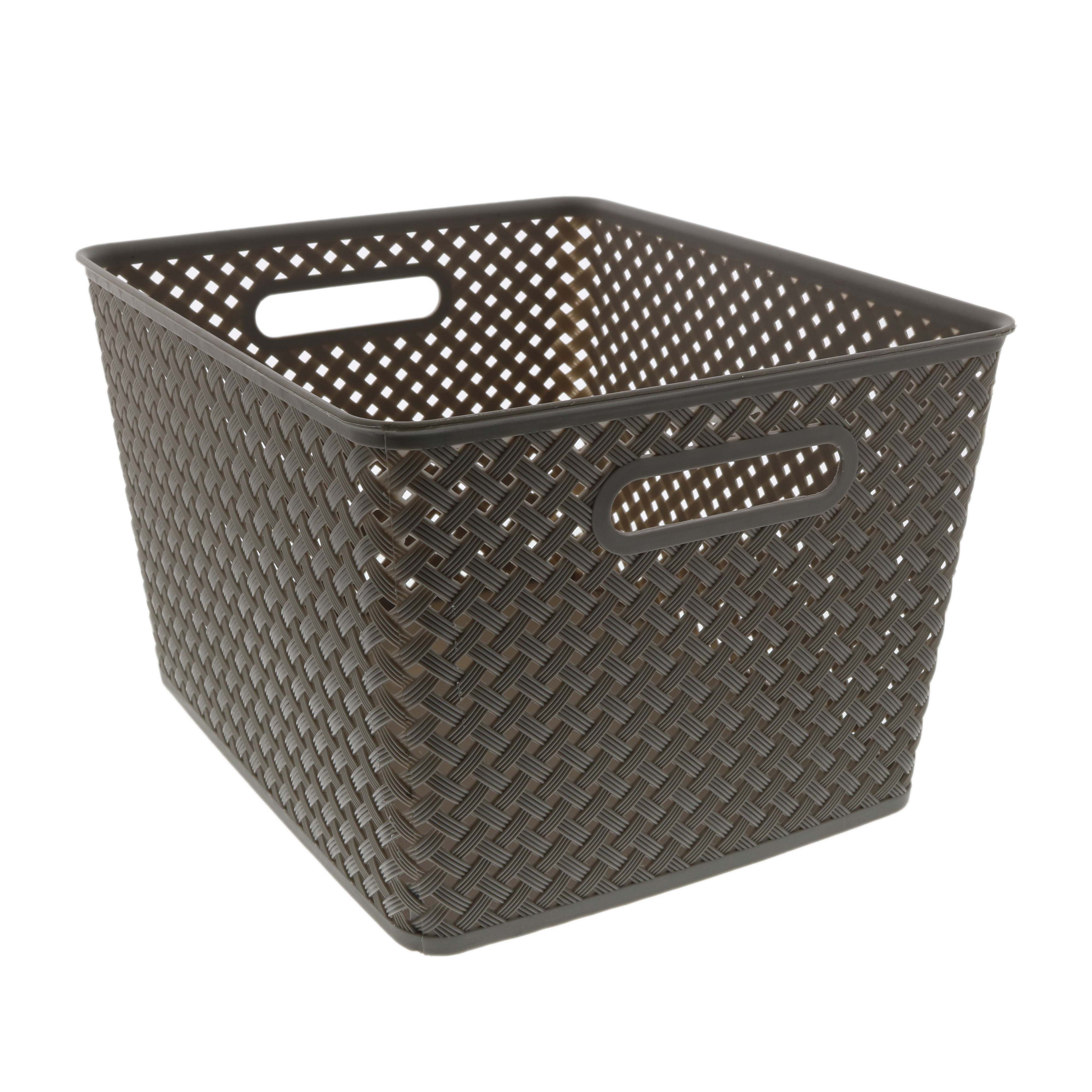 Haven & Key Resin Basket Gray - Shop Storage Bins at H-E-B