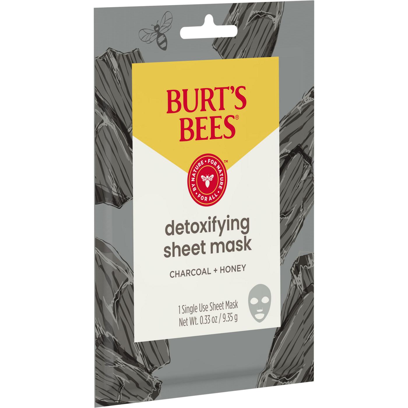 Burt's Bees Detoxifying Charcoal Face Sheet Mask with Honey - Shop ...
