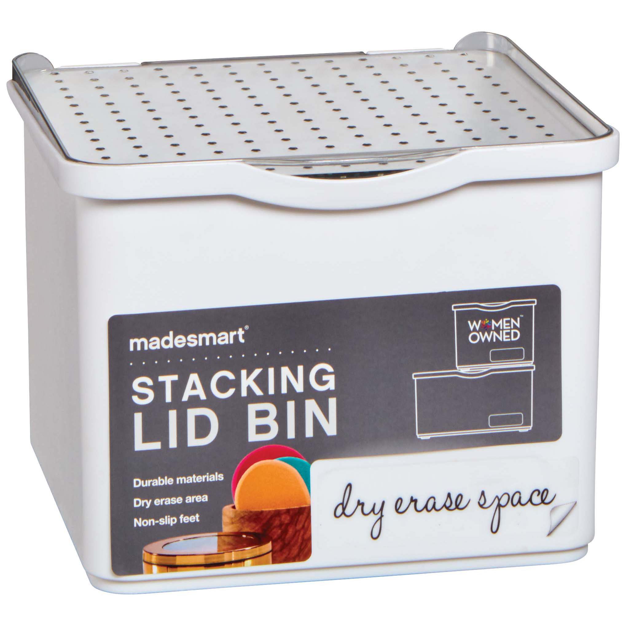 Madesmart Small Lid Bin White - Shop Storage bins at H-E-B