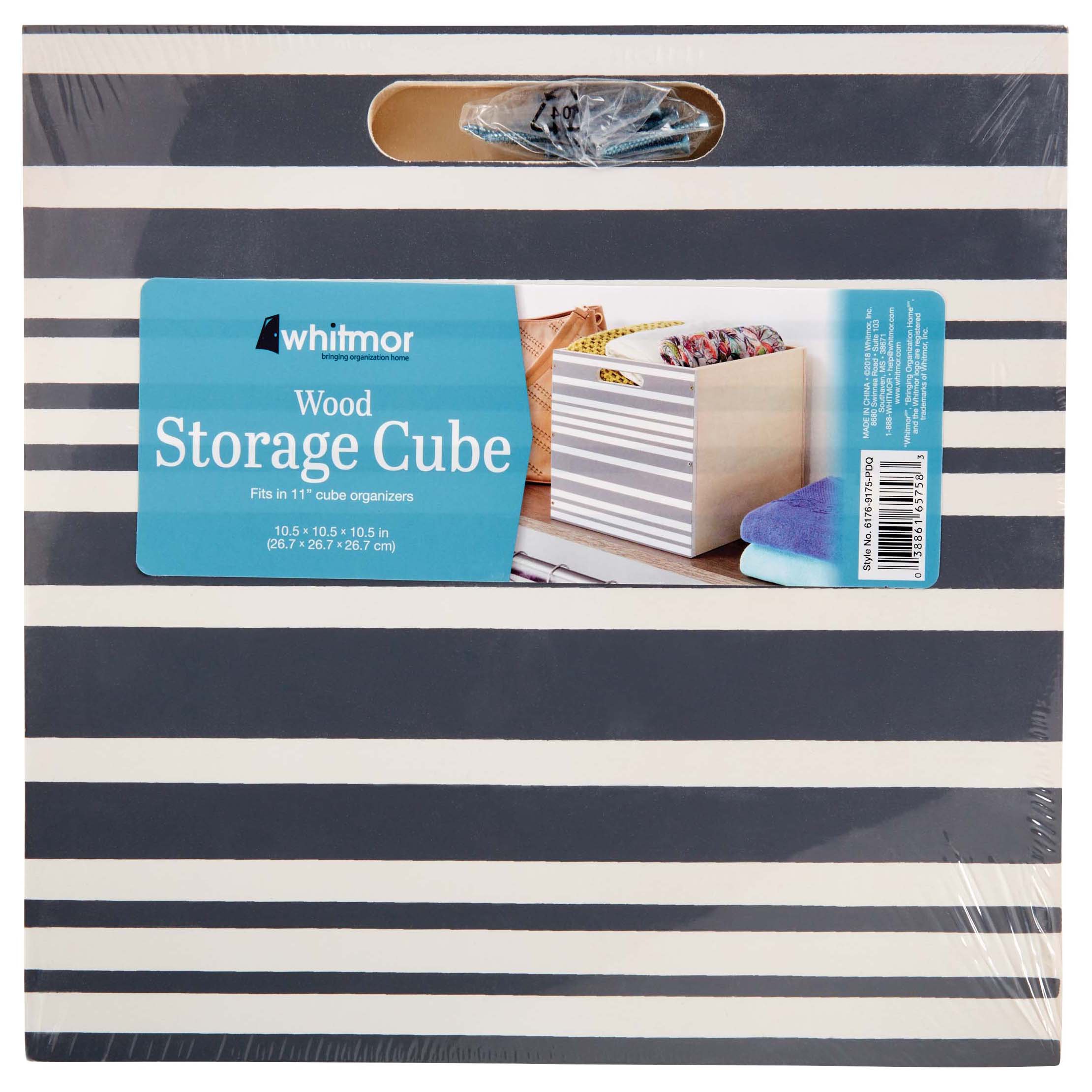 Whitmor Wood Cube Gray - Shop Storage bins at H-E-B