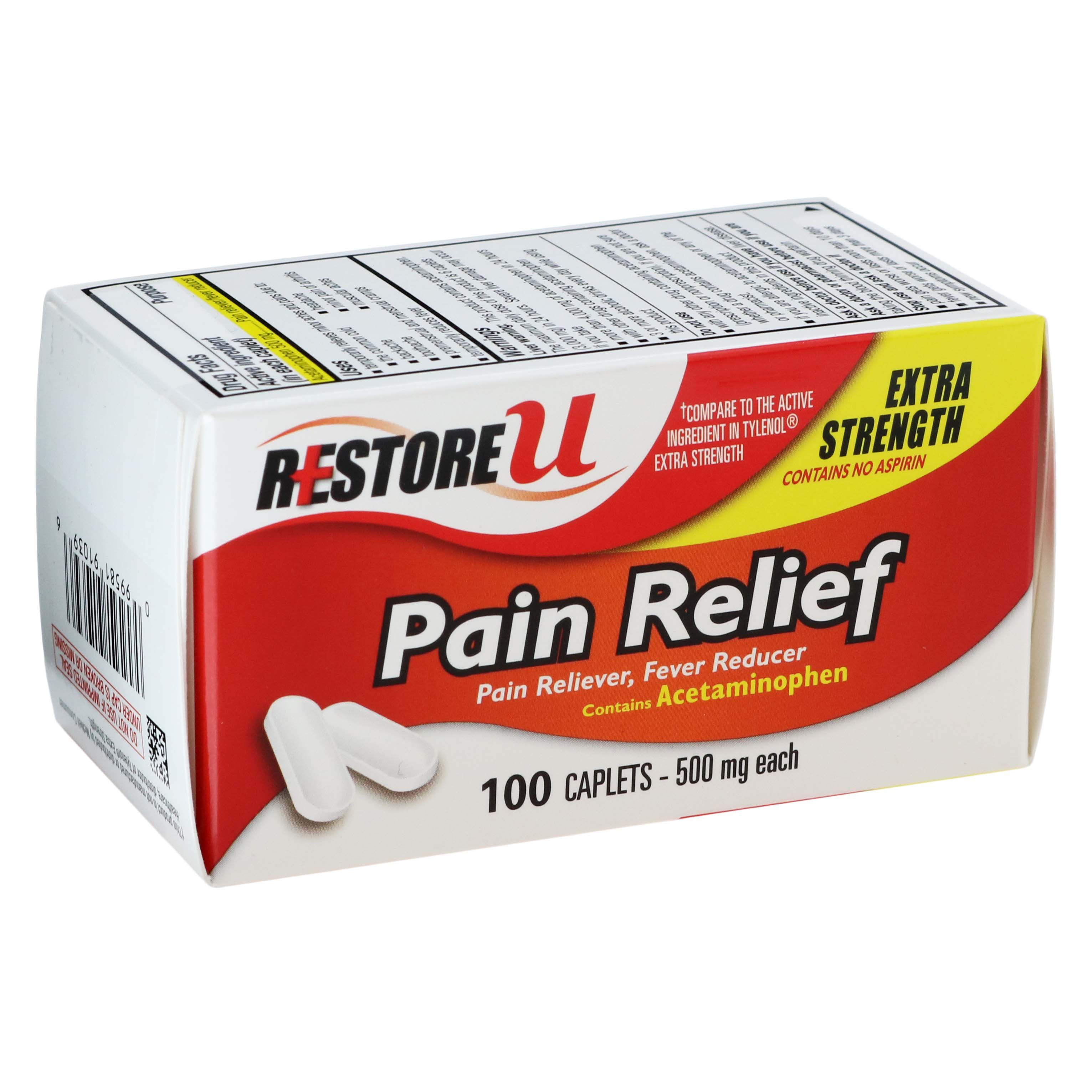 Restore U Extra Strength Pain Relief Caplets - Shop Pain relievers at H-E-B