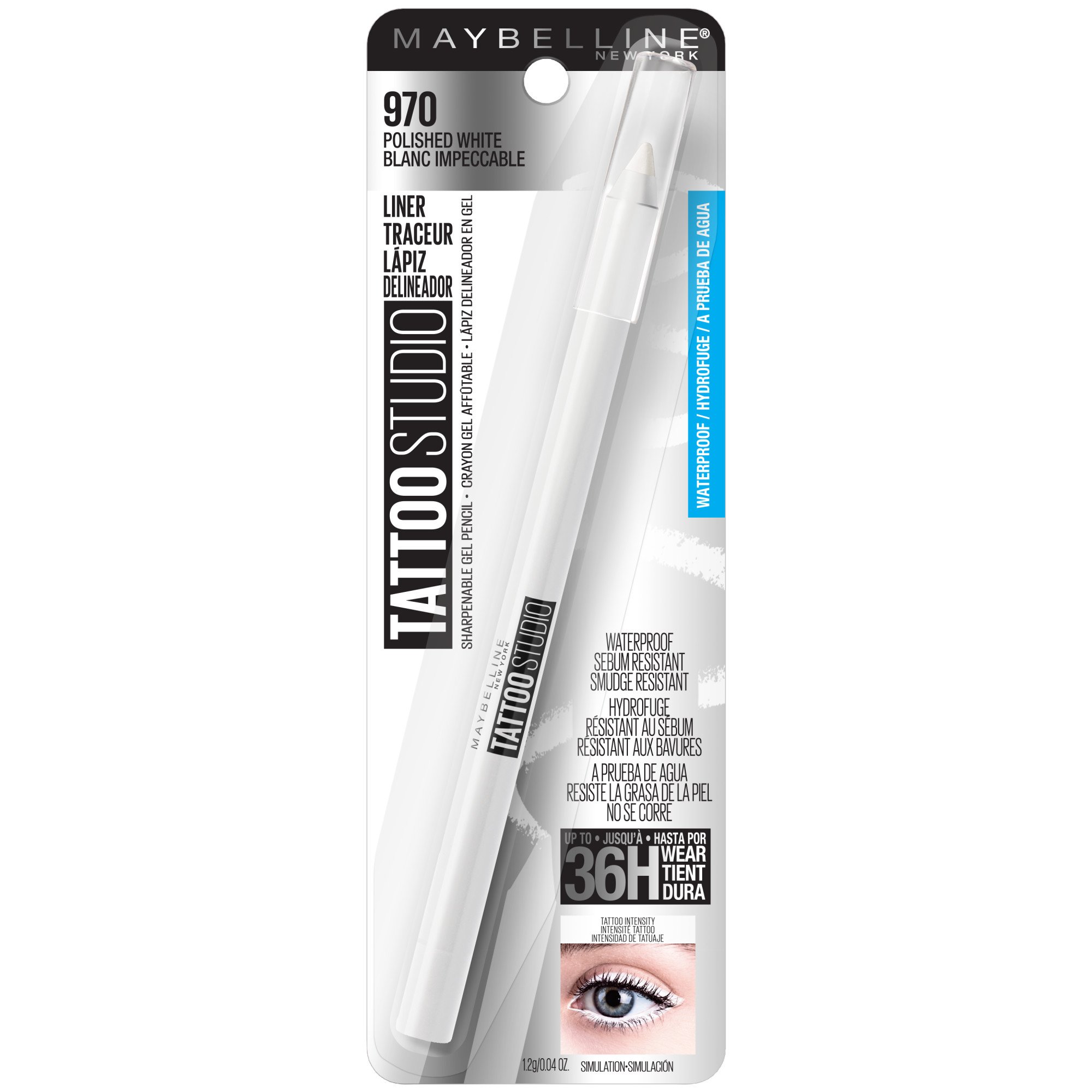 Maybelline Tattoo Studio Sharpenable Gel Pencil - Polished White - Shop ...