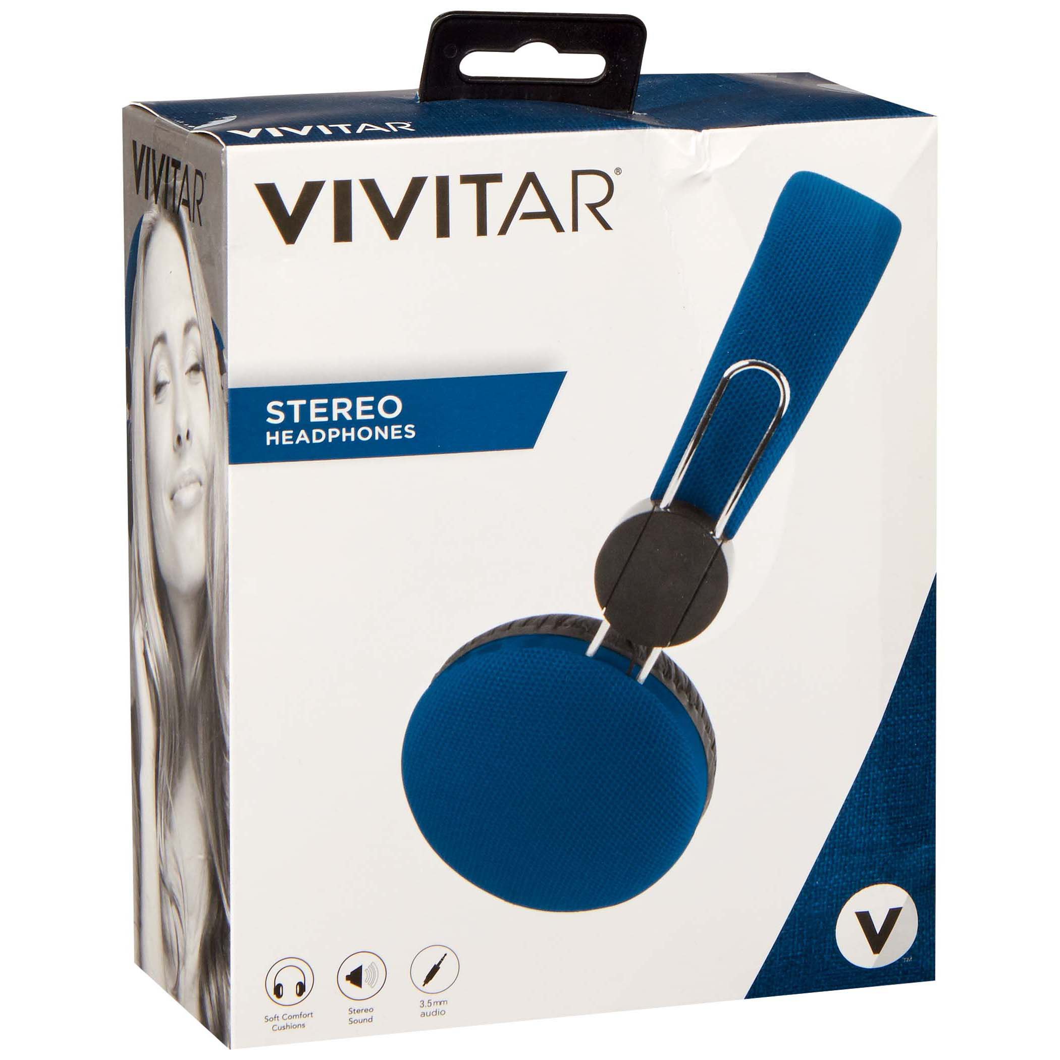 Vivitar Blue Fabric Wired Headphones - Shop Electronics at H-E-B