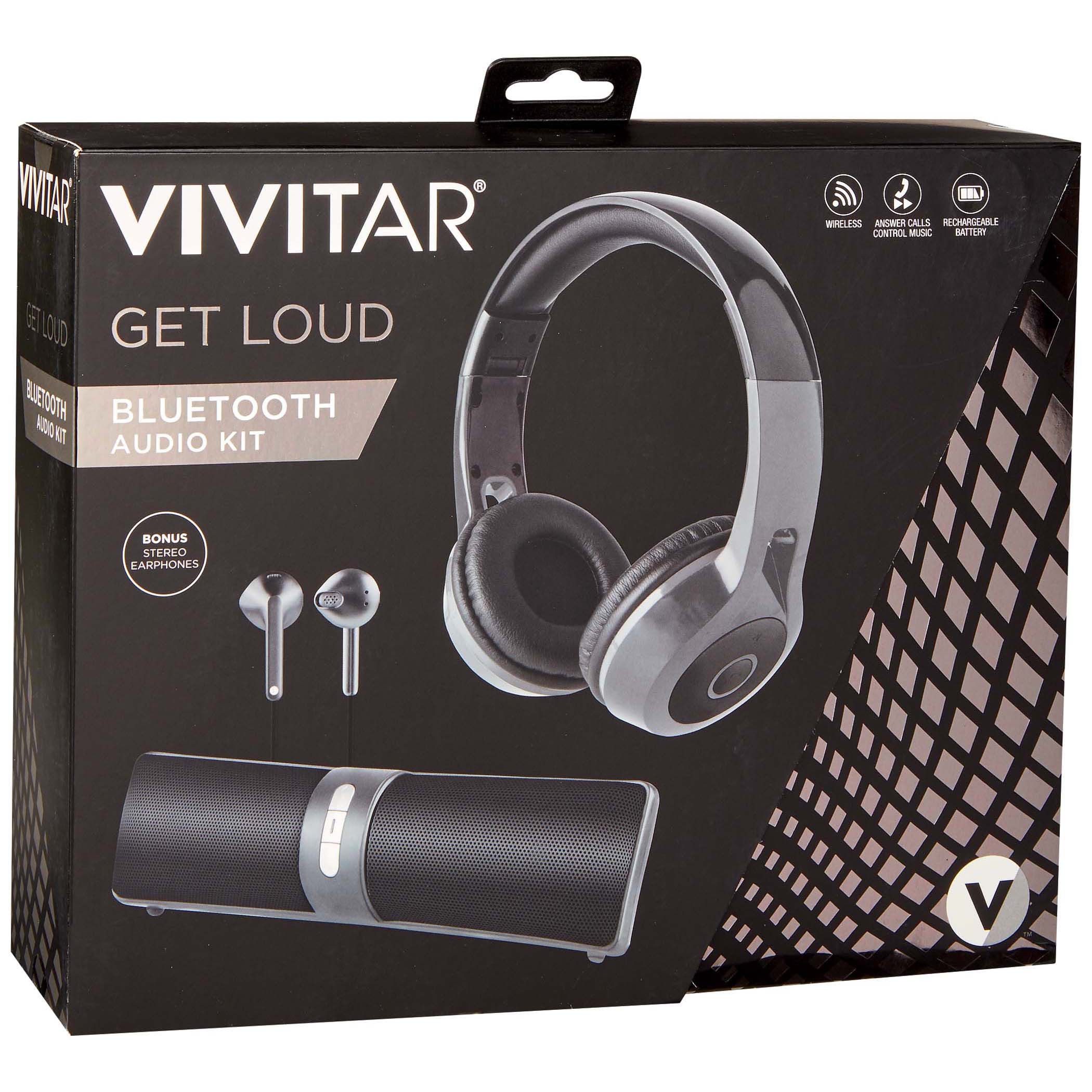 Vivitar Metalic Bluetooth Audio Kit Black - Shop Electronics at H-E-B