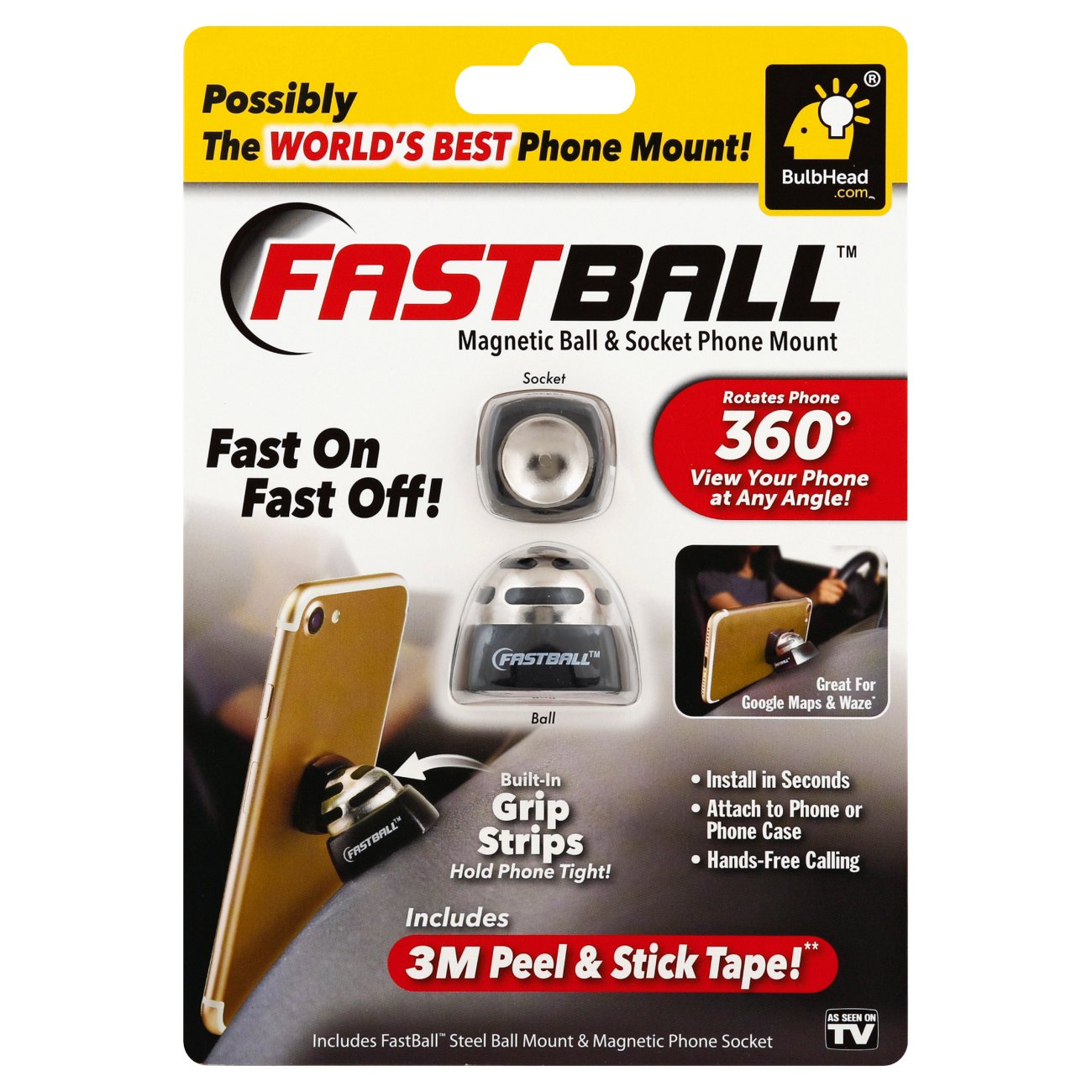 BulbHead Fast Ball Phone Mount - Shop Car accessories at H-E-B