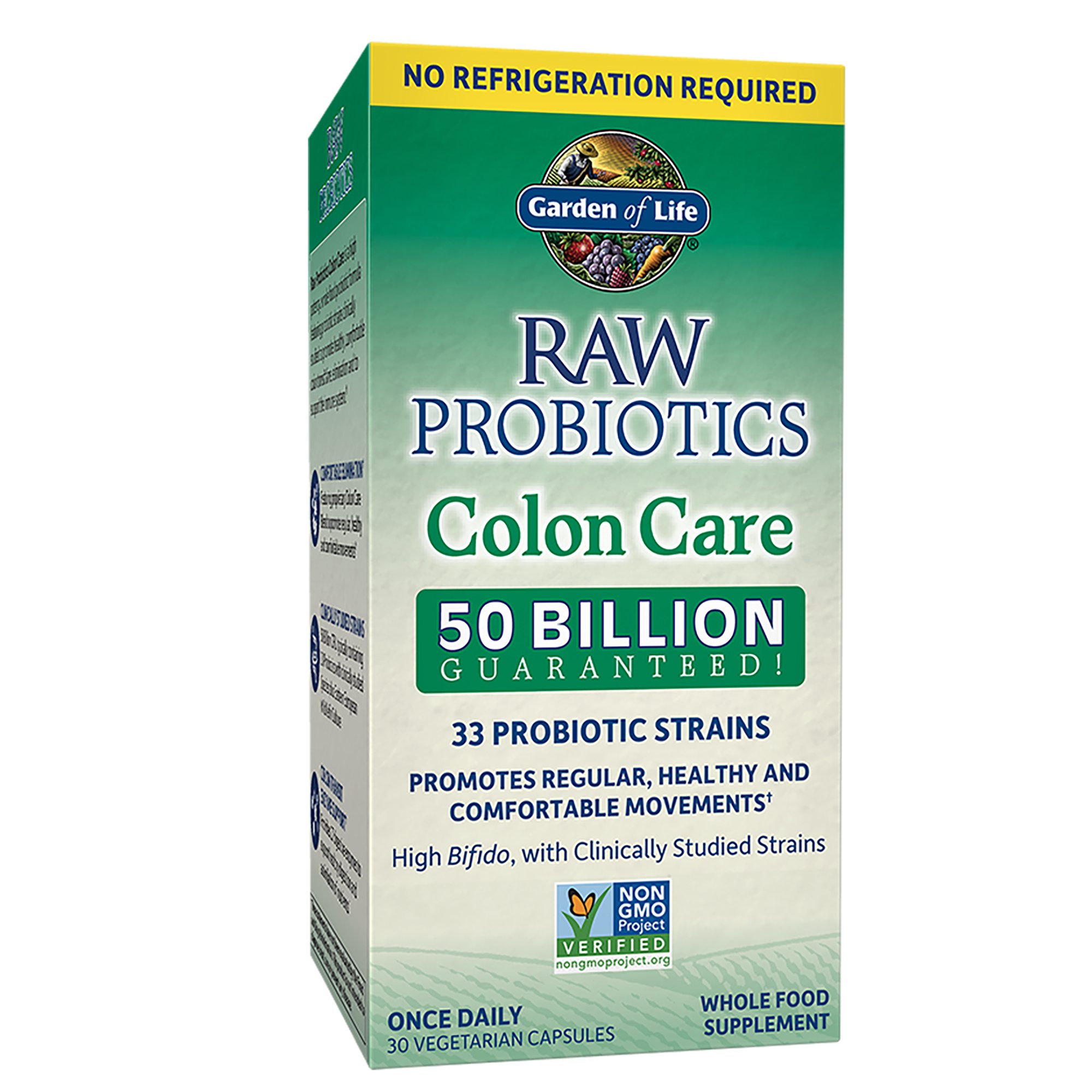 Garden of Life RAW Probiotics Colon Care Shelf Stable Capsules - Shop ...