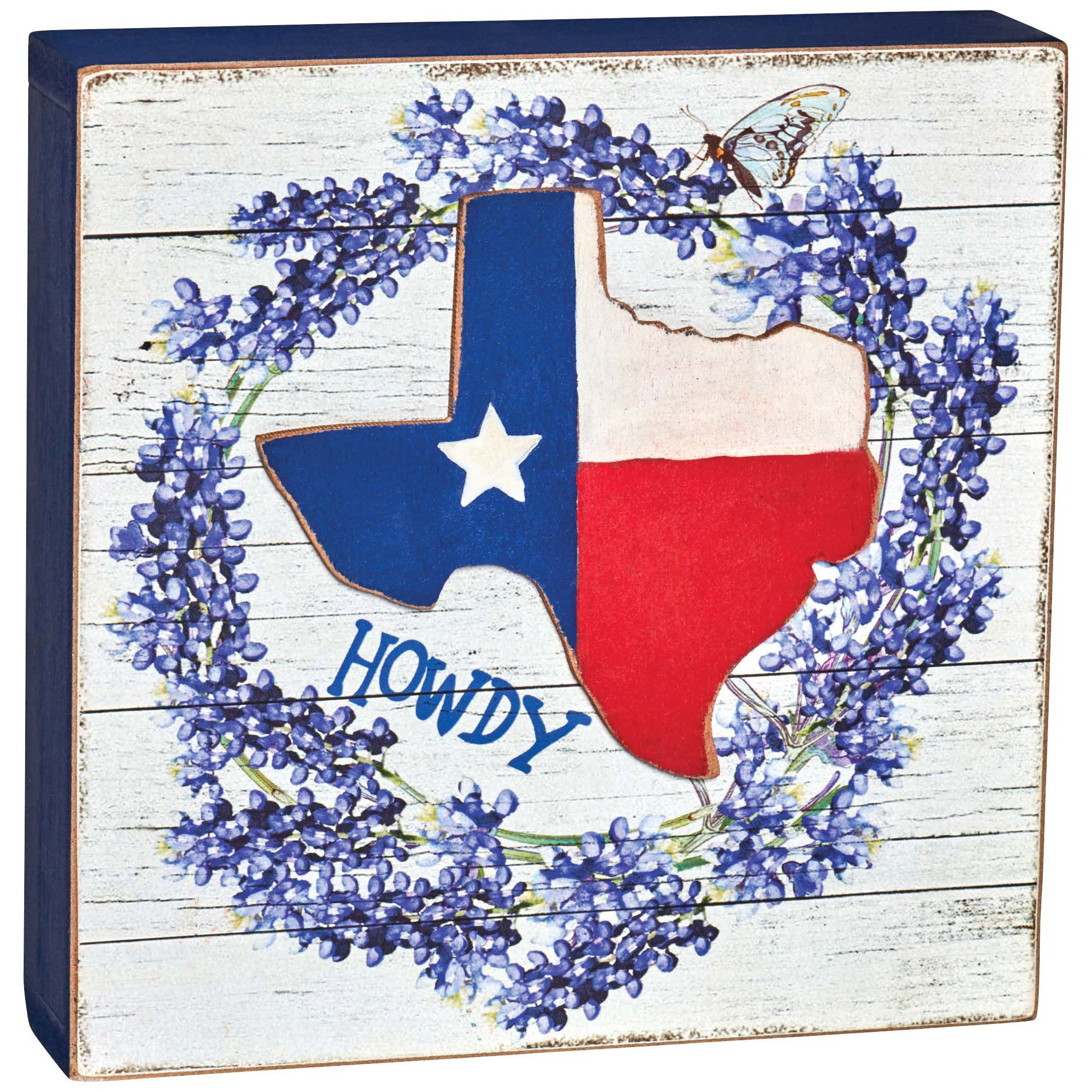 Haven & Key Texas Bluebonnet Box Décor - Shop Seasonal decor at H-E-B