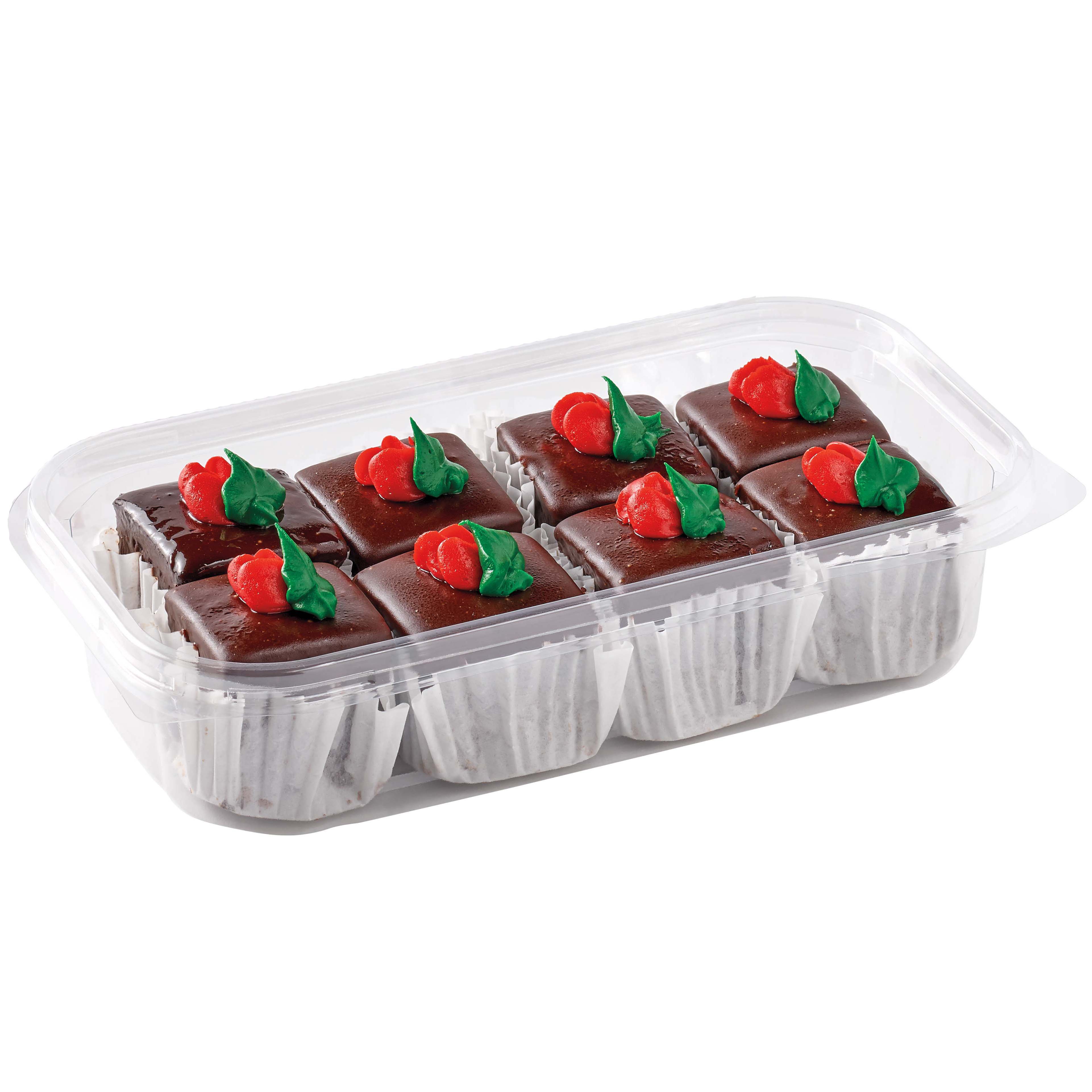 H-E-B Bakery Petit Four Chocolate Cake Bites - Shop Standard cakes at H-E-B