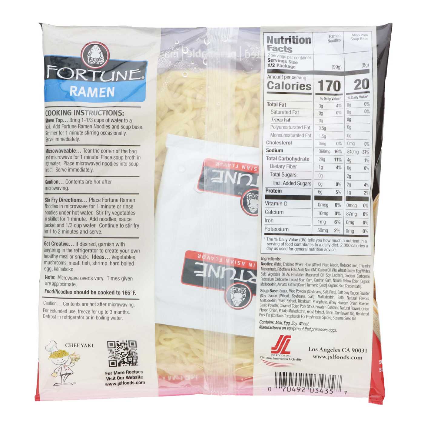Fortune Miso Pork Ramen Noodle - Shop Specialty & Asian at H-E-B