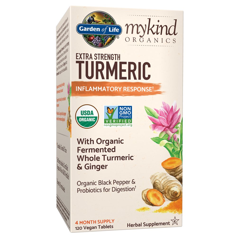 Garden of Life My Kind Organic Extra Strength Turmeric Tablets - Shop ...