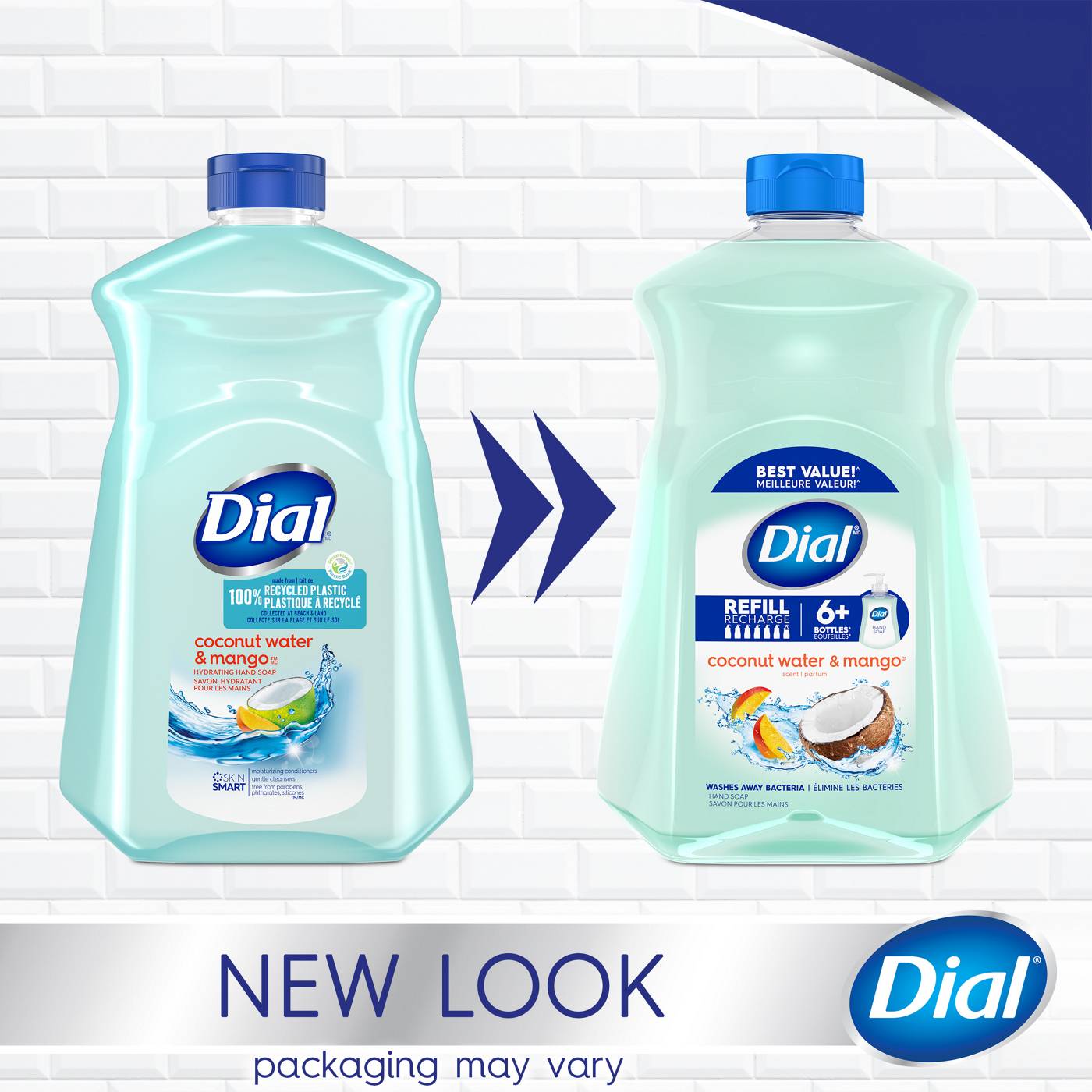 Dial Liquid Hand Soap Refill - Coconut Water & Mango - Shop Hand & bar ...