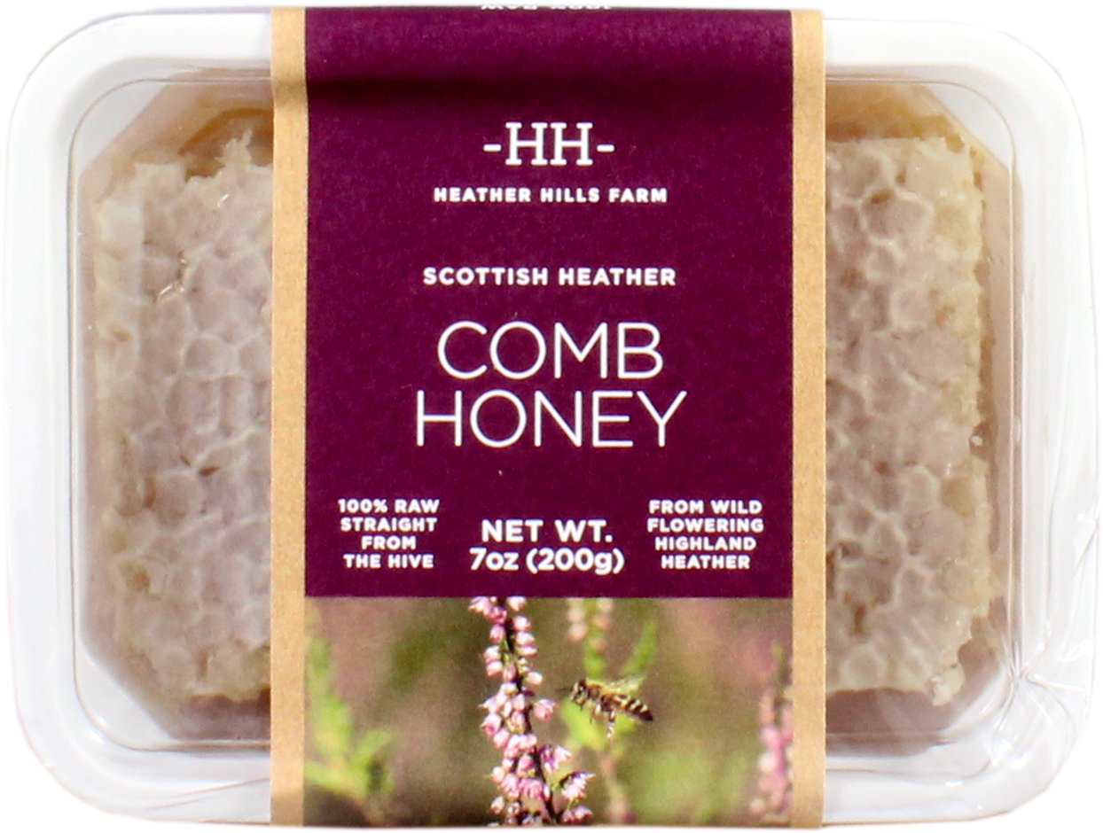 Heather Hills Farms Scottish Heather Comb Honey, 7 oz | Central Market ...