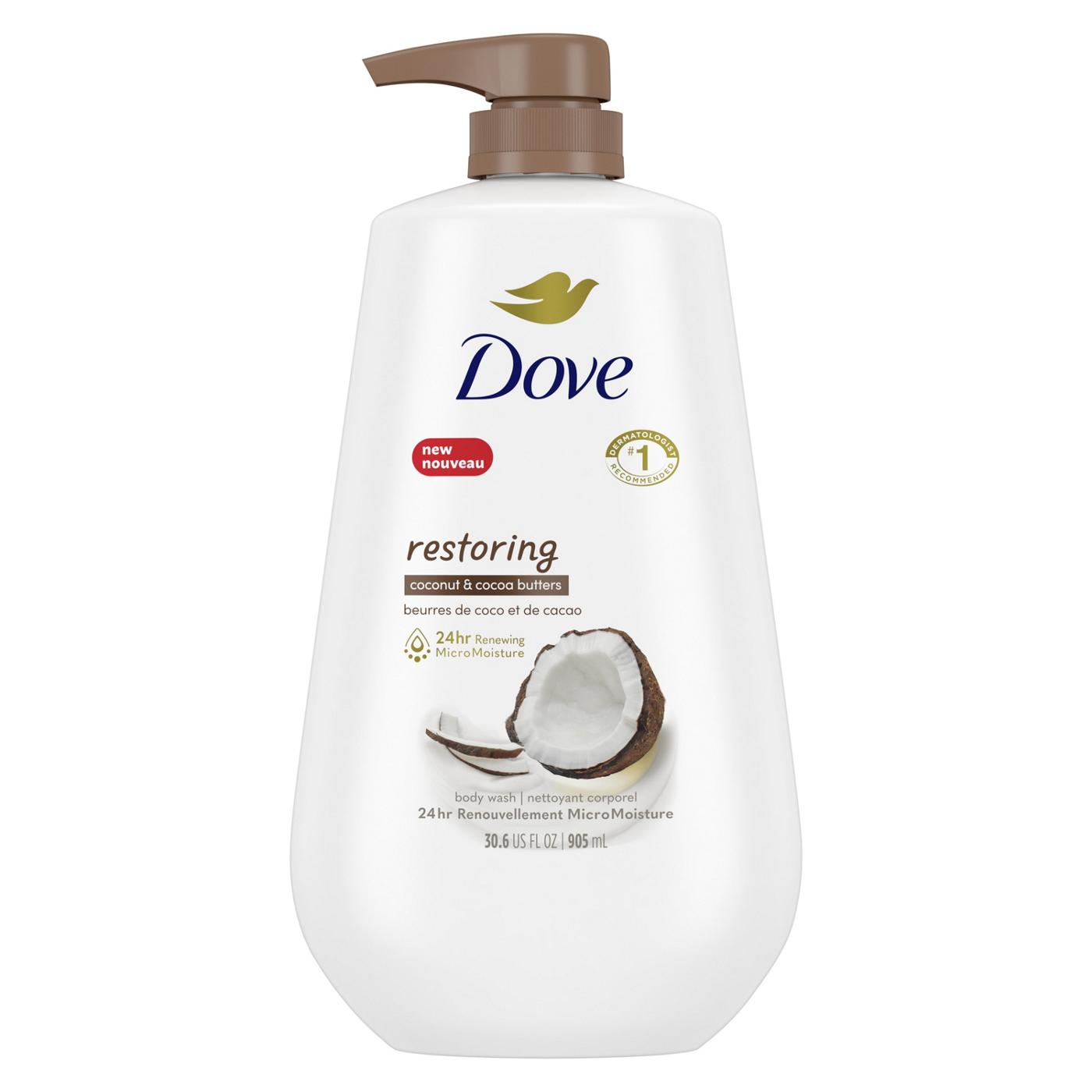 Dove Restoring Body Wash with Pump - Coconut & Cocoa Butters - Shop ...