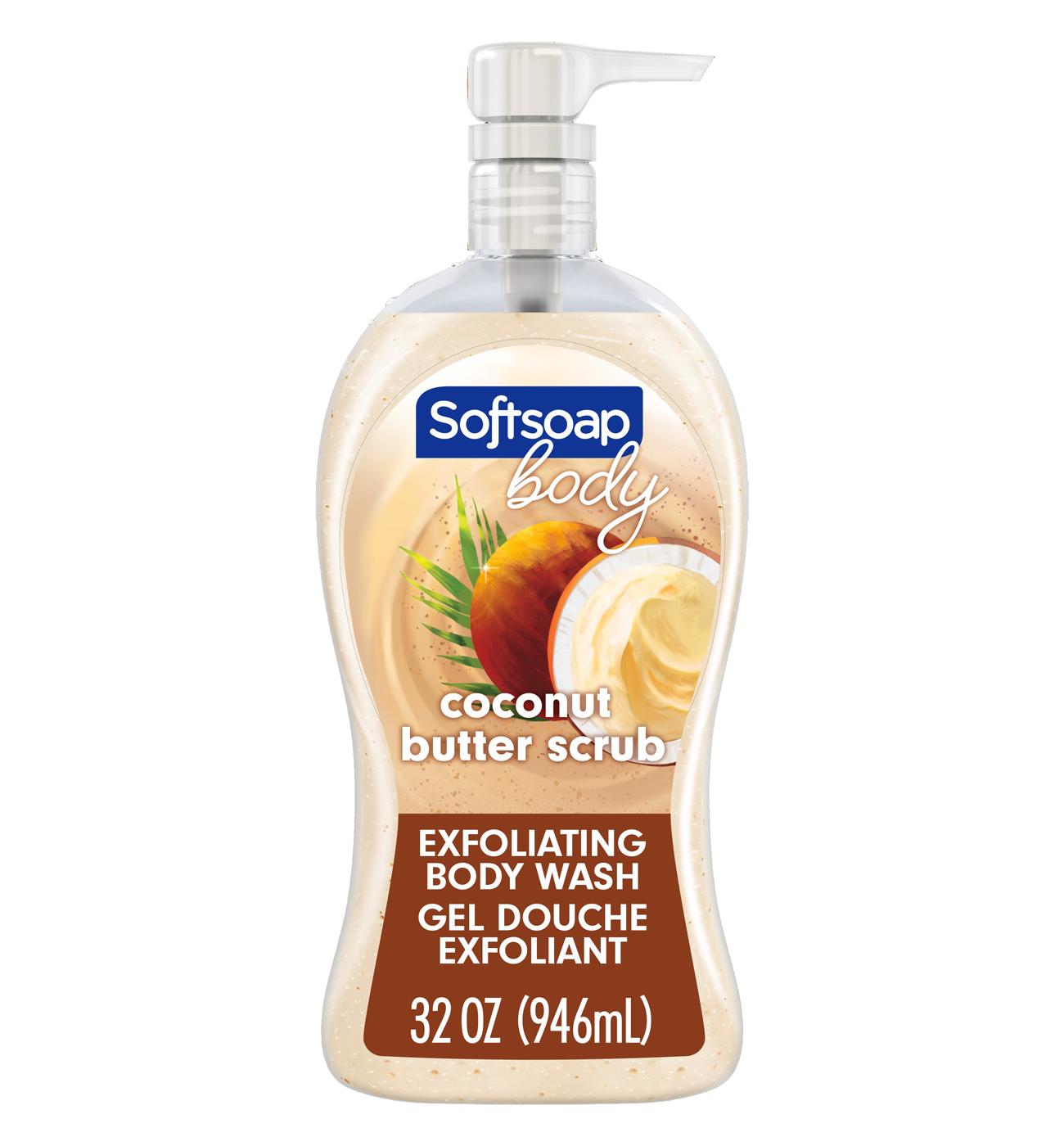 Softsoap Pump Body Wash - Coconut Butter Scrub - Shop Body wash at H-E-B