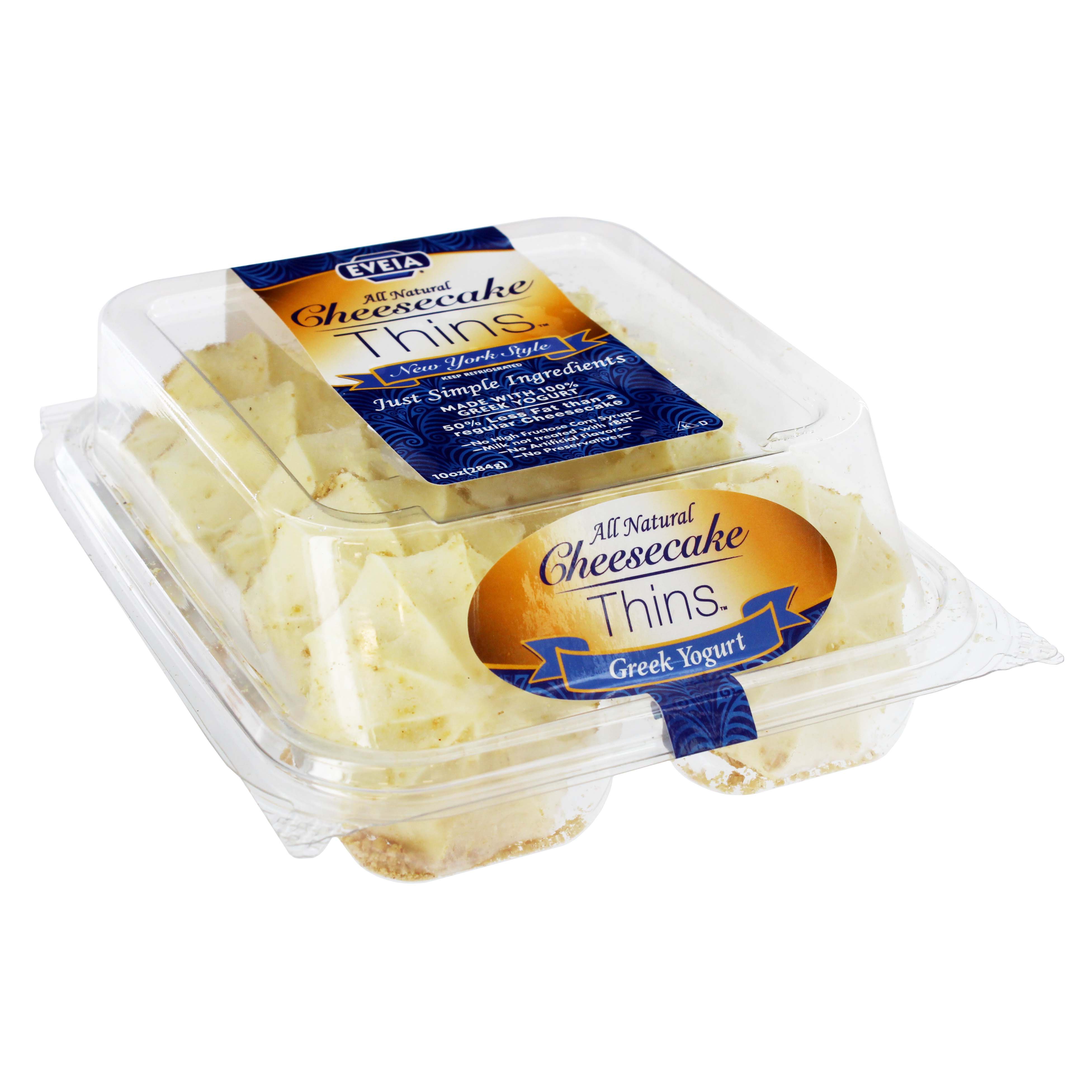 Eveia New York Style Cheesecake Greek Yogurt Thins - Shop Desserts ...