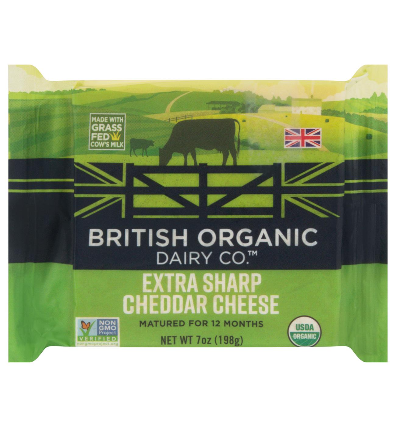 British Organic Dairy Co. Extra Sharp Cheddar Cheese - Shop Cheese at H-E-B