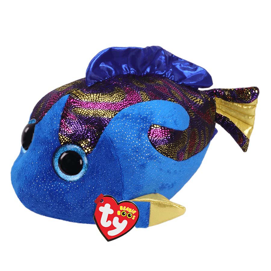 ty Beanie Boo's Aqua Blue Foil Fish Plush - Shop Plush Toys at H-E-B