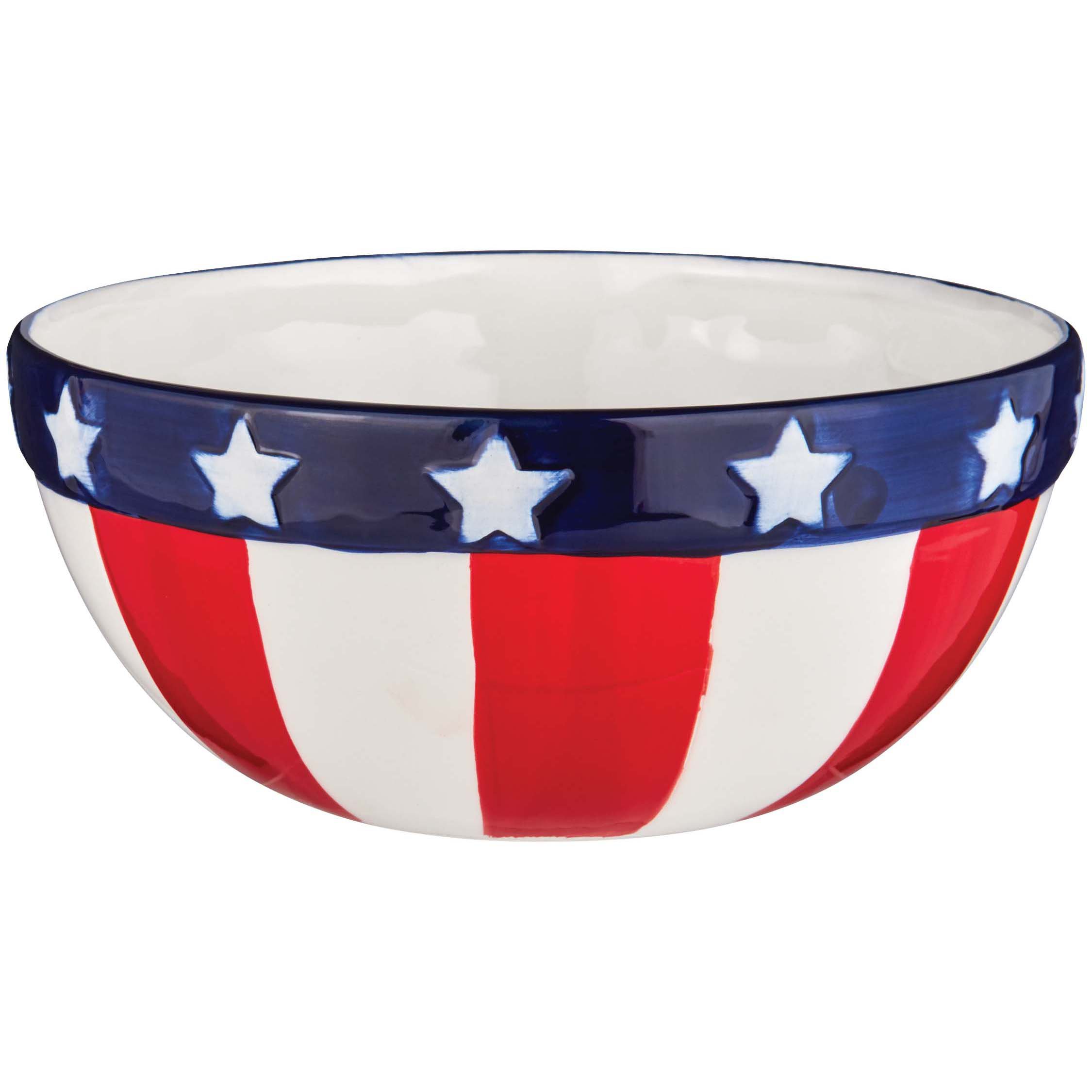 Destination Holiday Ceramic American Flag Bowl - Shop Bowls at H-E-B