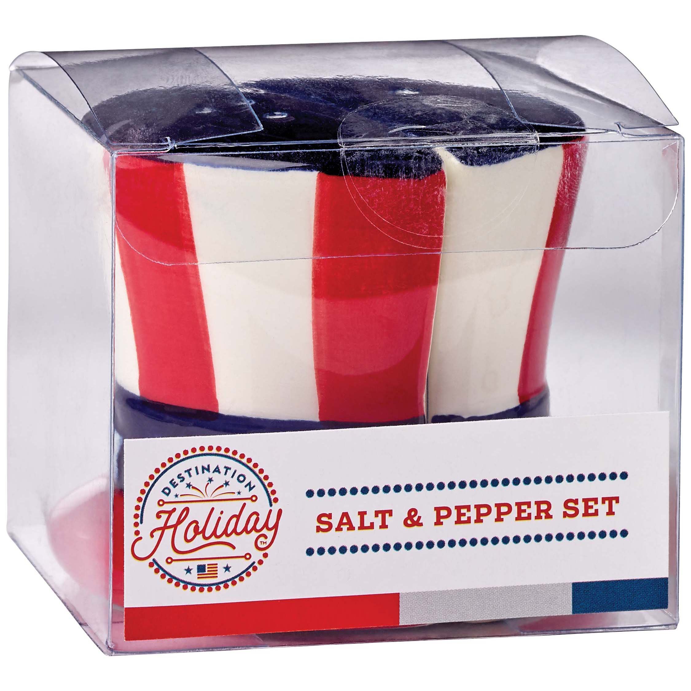 Destination Holiday Uncle Sam Ceramic Salt & Pepper Shaker Set - Shop ...