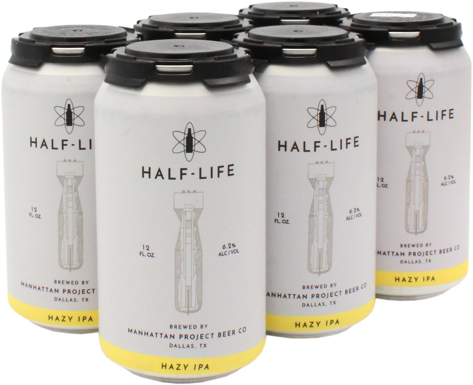 Manhattan Project Half-Life Hazy IPA Craft Beer 6 pk Cans - Shop Beer ...