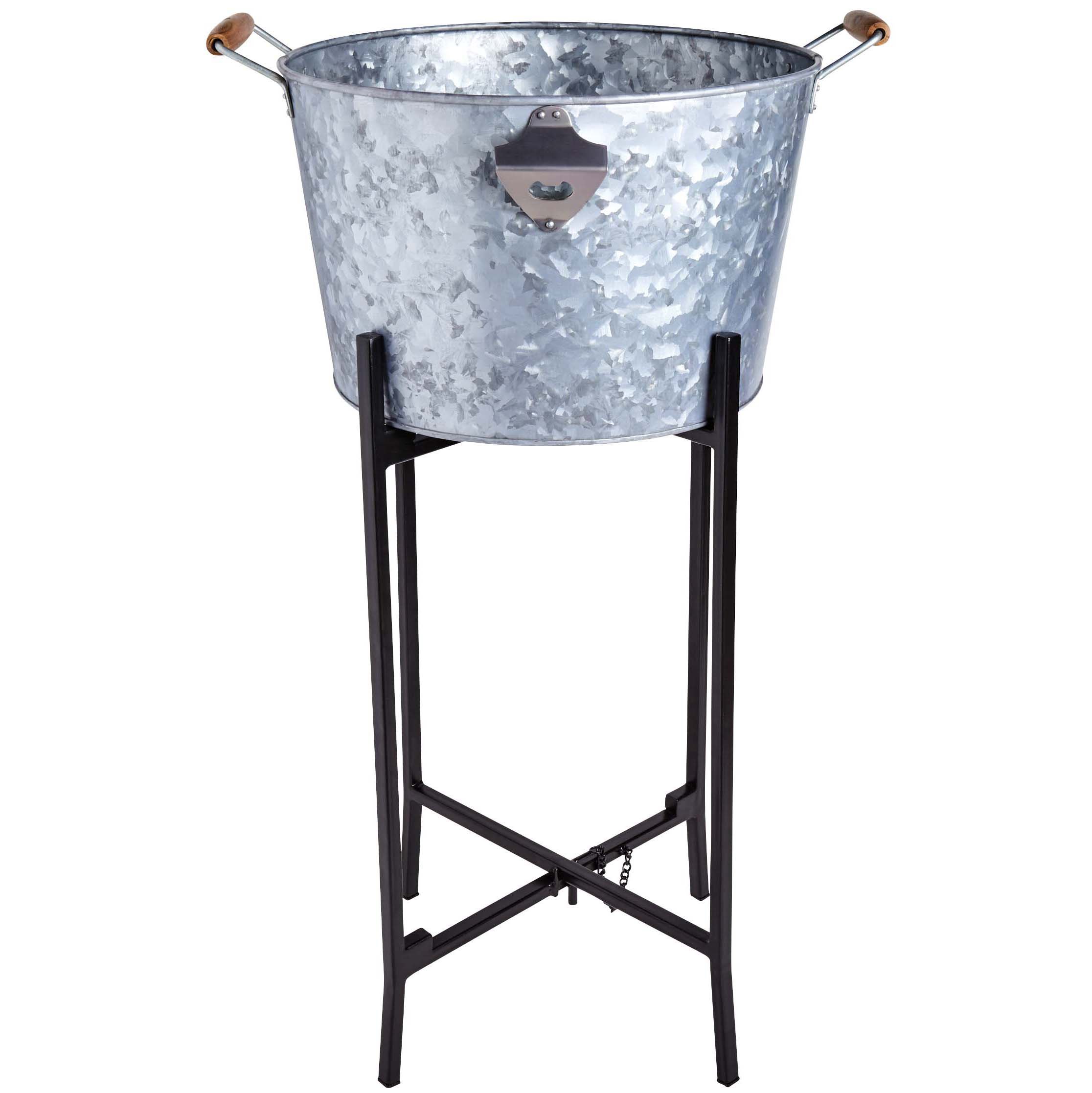 Haven & Key Galvanized Party Tub With Stand - Shop Serving dishes at H-E-B