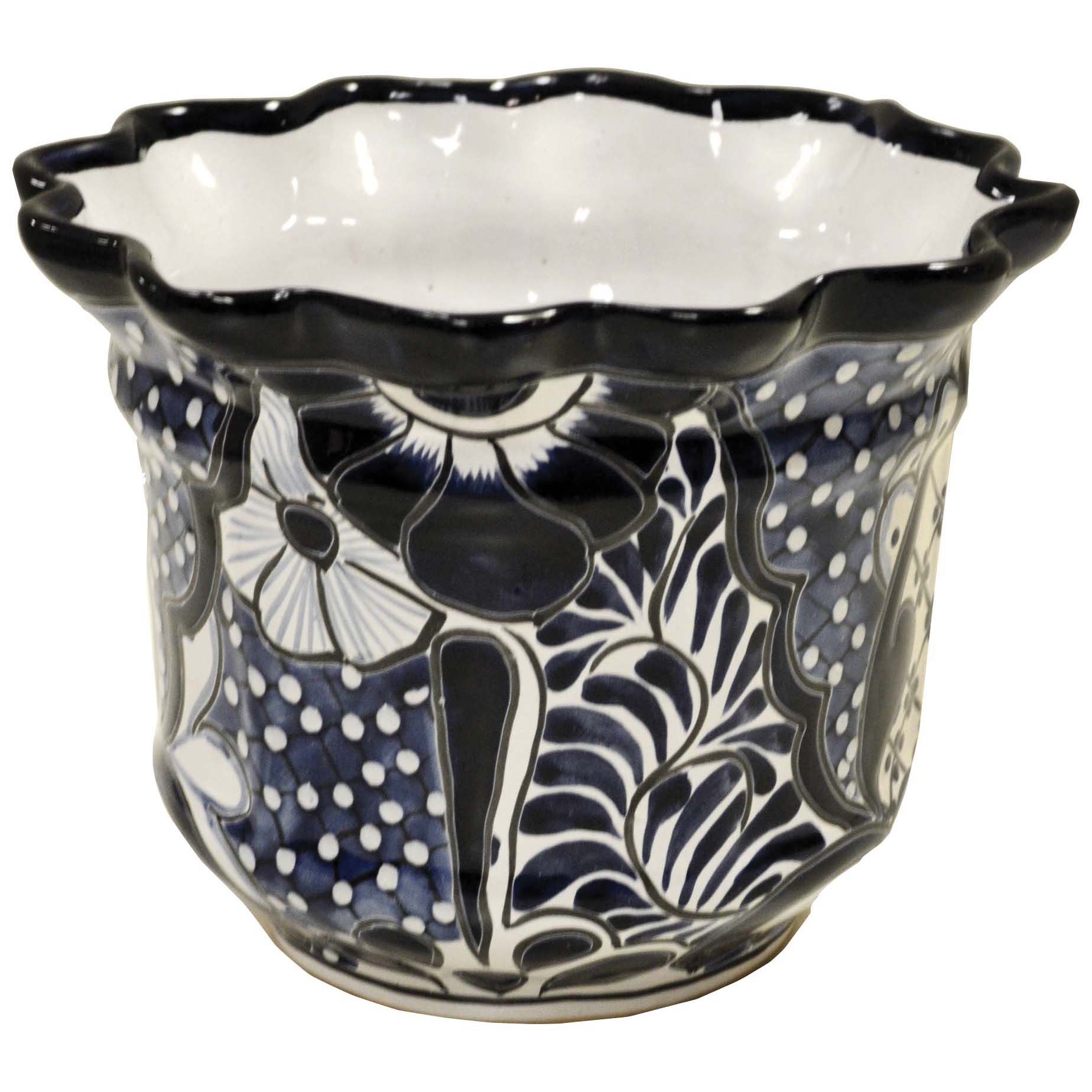 Blue Orange Pottery Azul Corona Planter - Shop Pots & planters at H-E-B