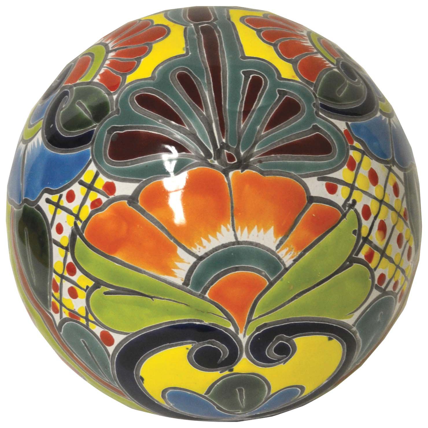 Blue Orange Pottery Medium Talavera Sphere - Shop Pots & planters at H-E-B