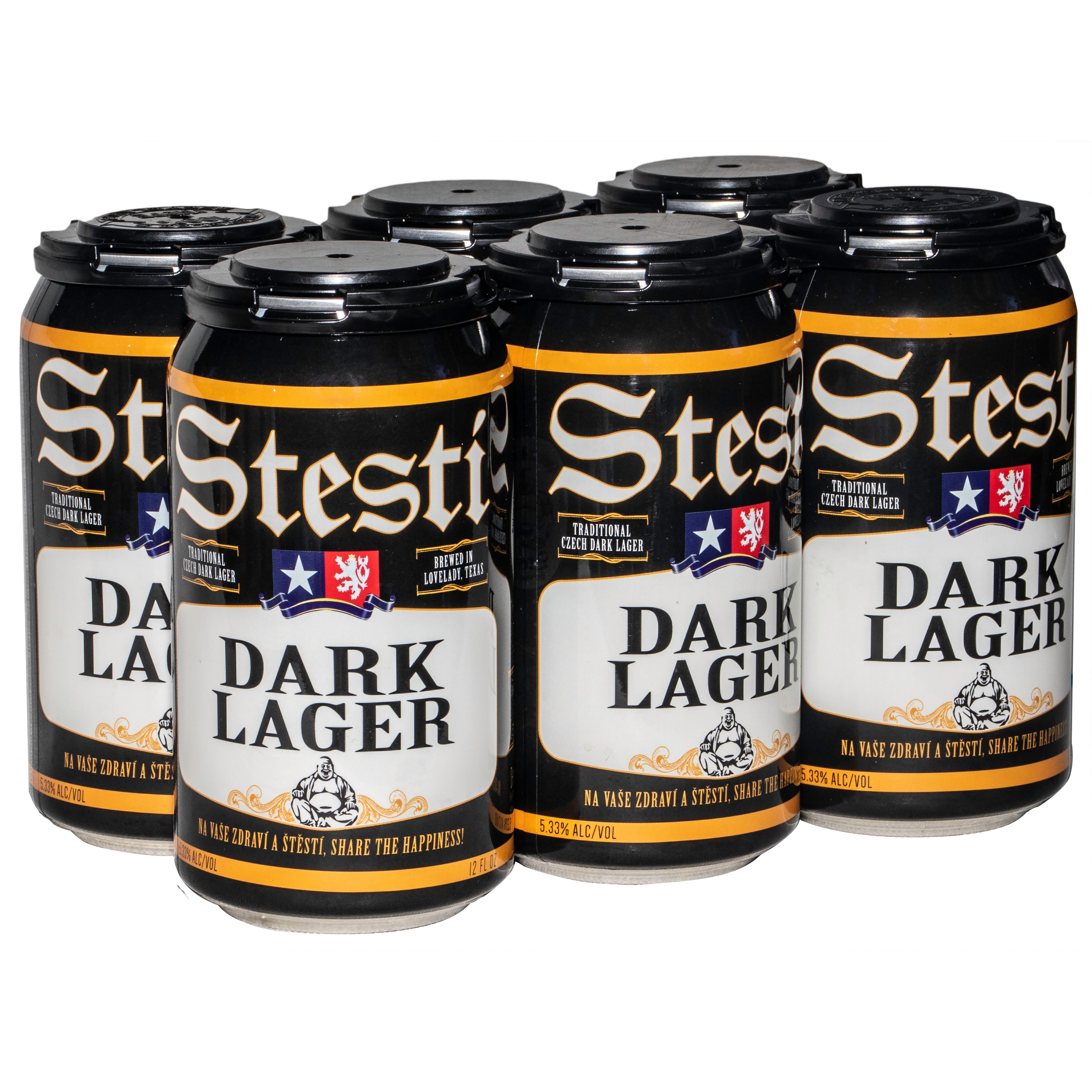 Stesti Dark Lager Beer 6 pk Cans - Shop Beer at H-E-B