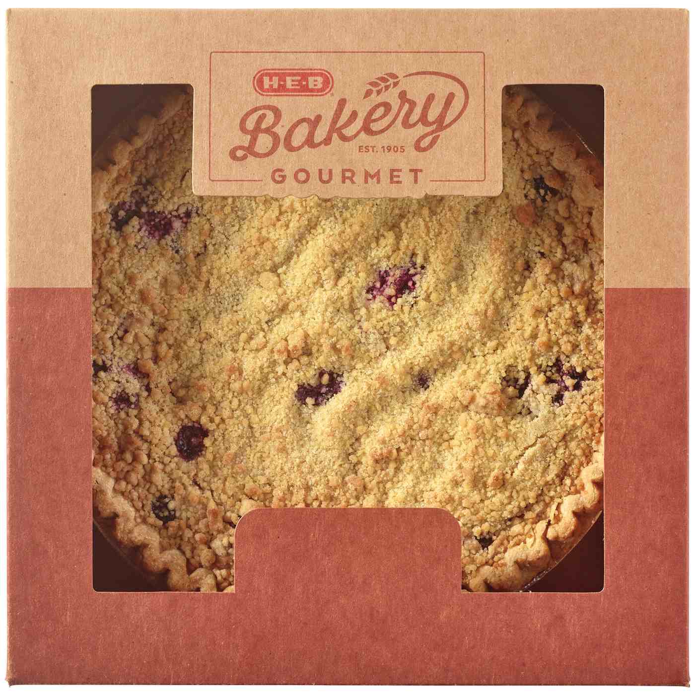 H-E-B Bakery Gourmet Dutch Blueberry Pie - Shop Pies at H-E-B