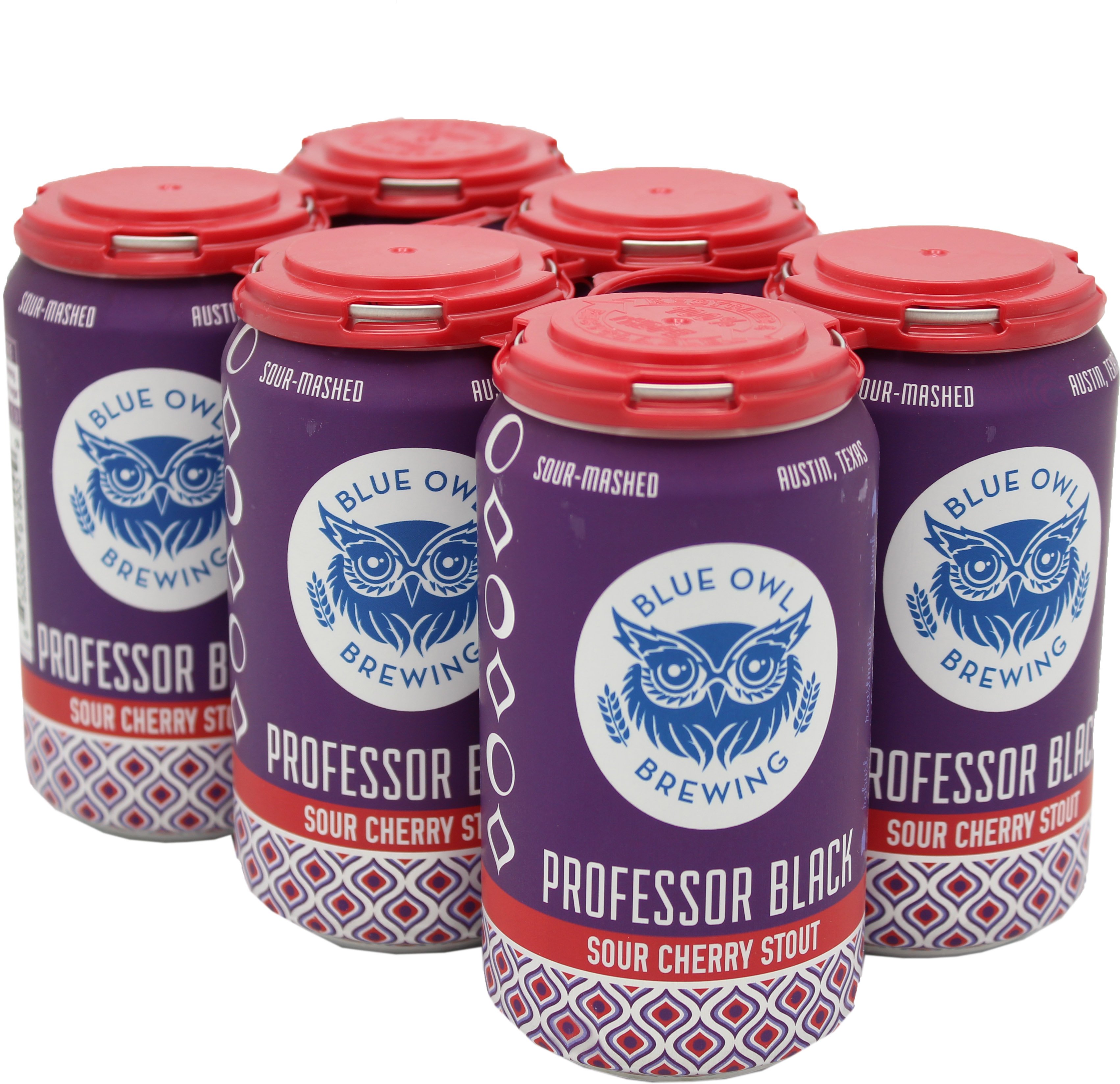 Blue Owl Brewing Professor Black Sour Cherry Stout Beer 12 oz Cans ...