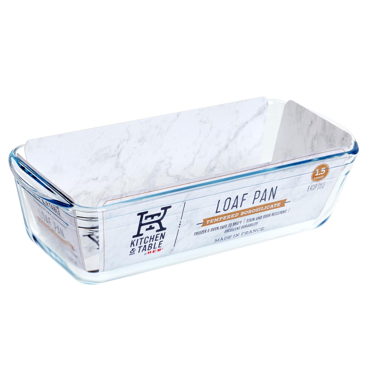 Kitchen & Table by H-E-B Tempered Borosilicate Loaf Pan - Shop Pans ...