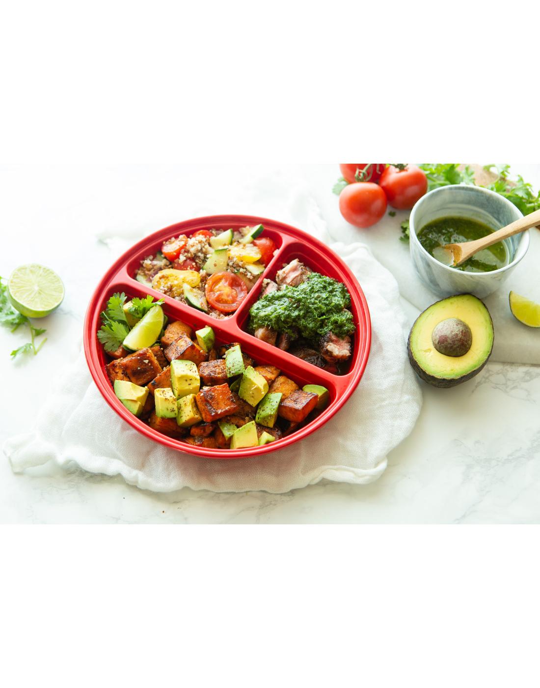 GoodCook 3 Compartment Round Meal Prep Containers - Shop Food storage ...