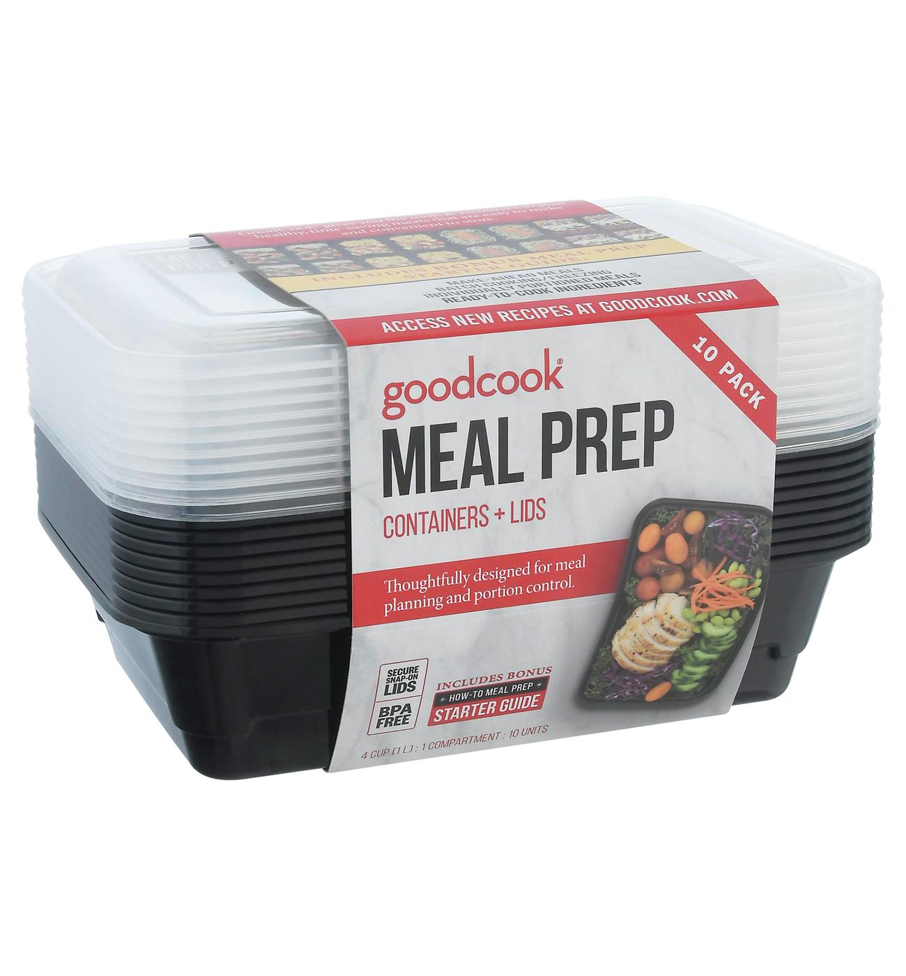GoodCook Meal Prep Containers & Lids, 10 Pk - Shop Food storage at H-E-B