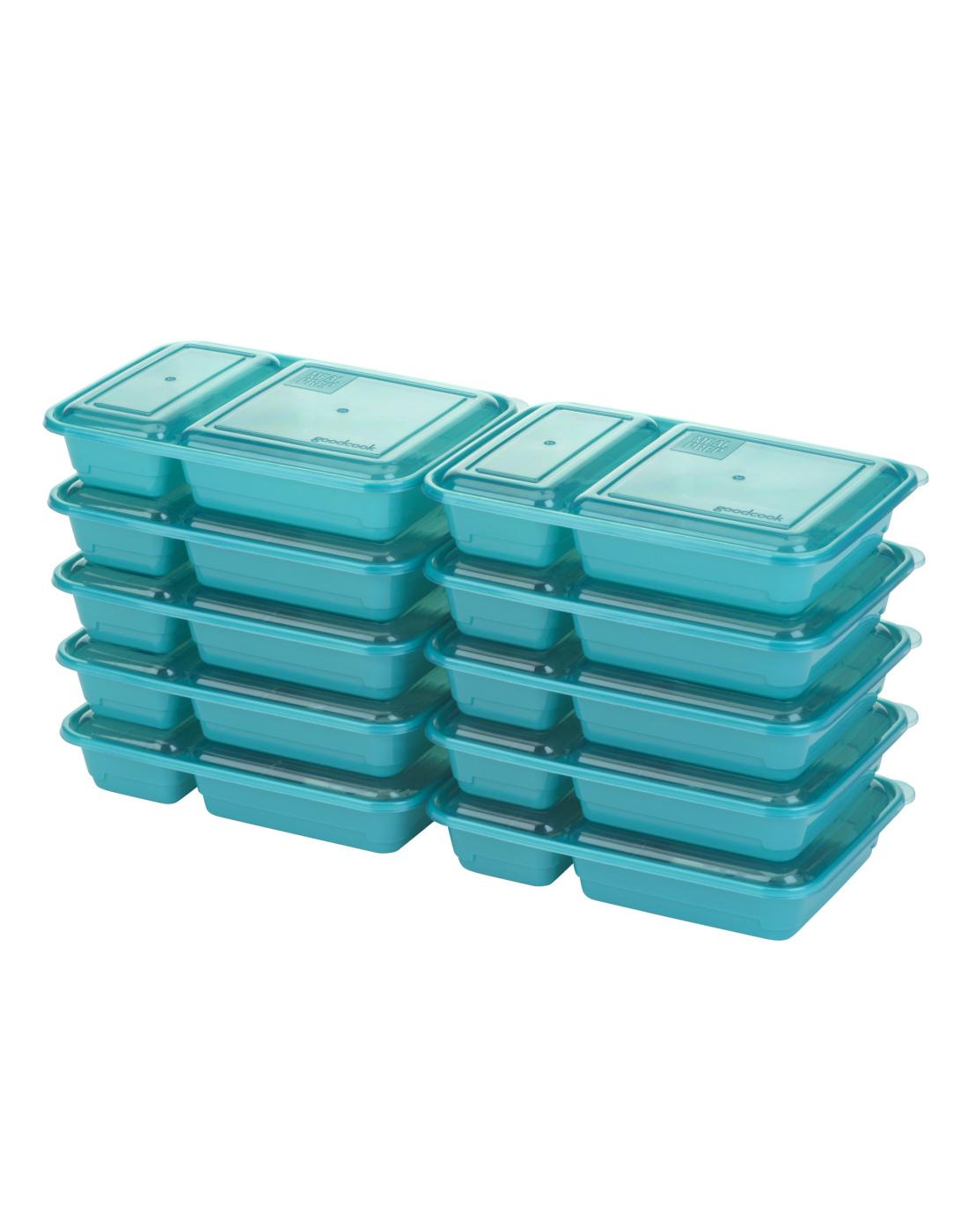 GoodCook 2 Compartment Rectangle Meal Prep Containers - Shop Food ...
