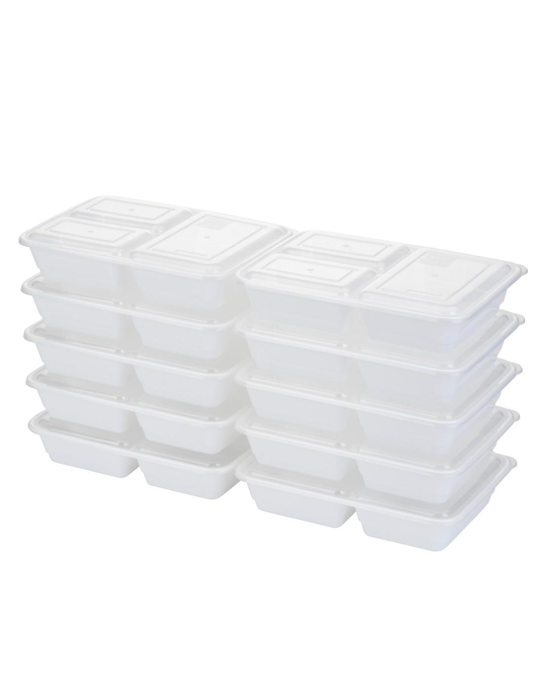 GoodCook 3 Compartment Rectangle Meal Prep Containers - Shop Food ...