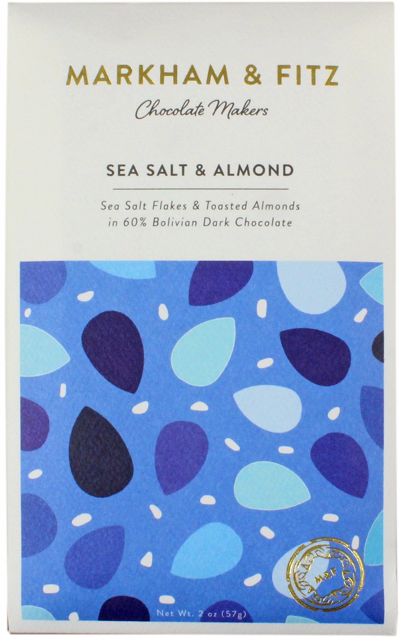 Markham & Fitz Sea Salt Almond Chocolate Bar, 2 OZ. | Central Market ...